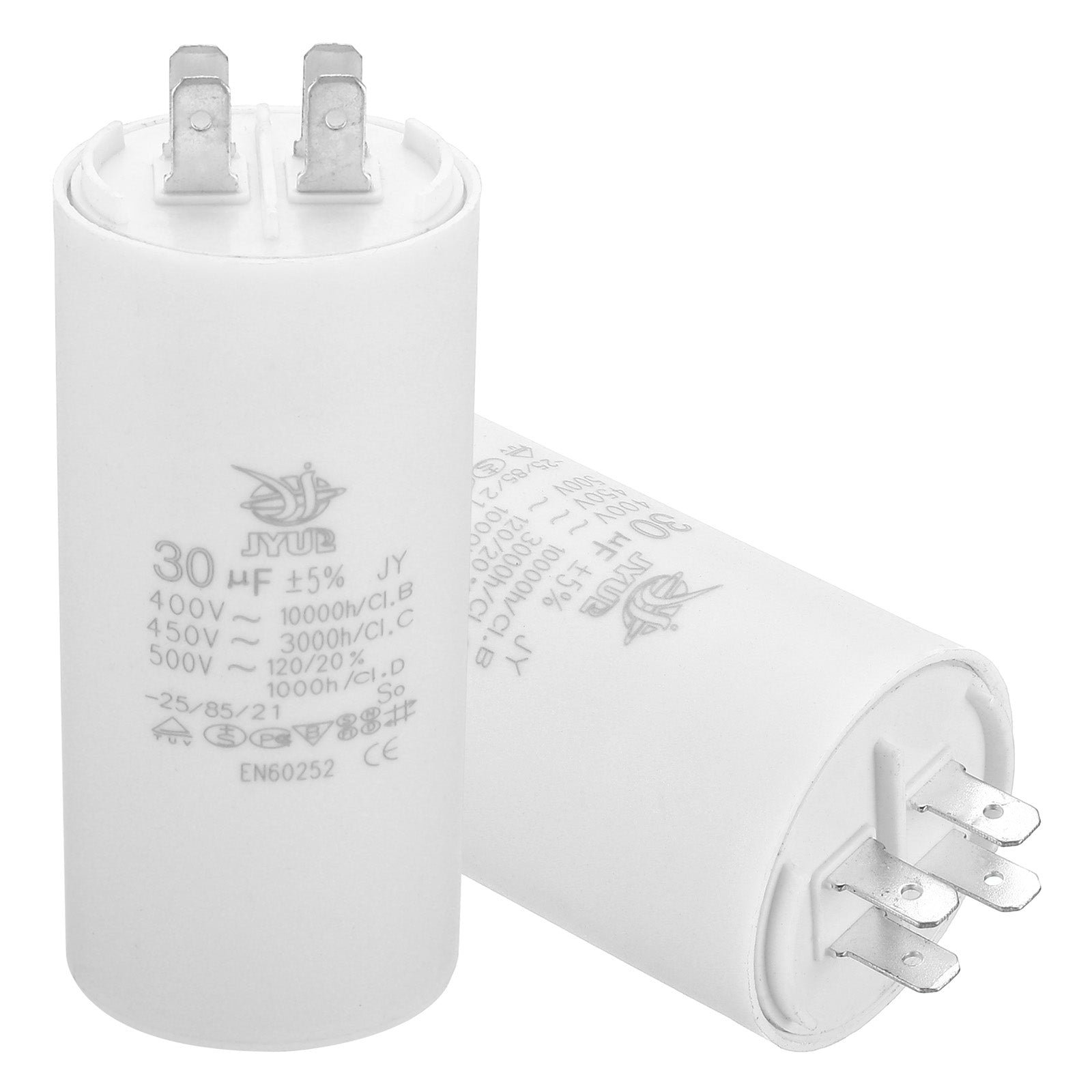 CBB60 30uf Run Capacitor,AC450V 4Pin Double Insert for Motor Star ...