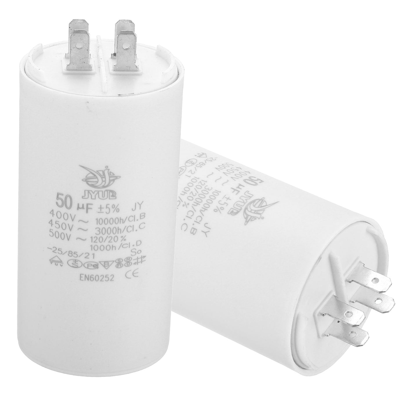 CBB60 50uf Run Capacitor,AC450V 4Pin Double Insert for Motor Star ...