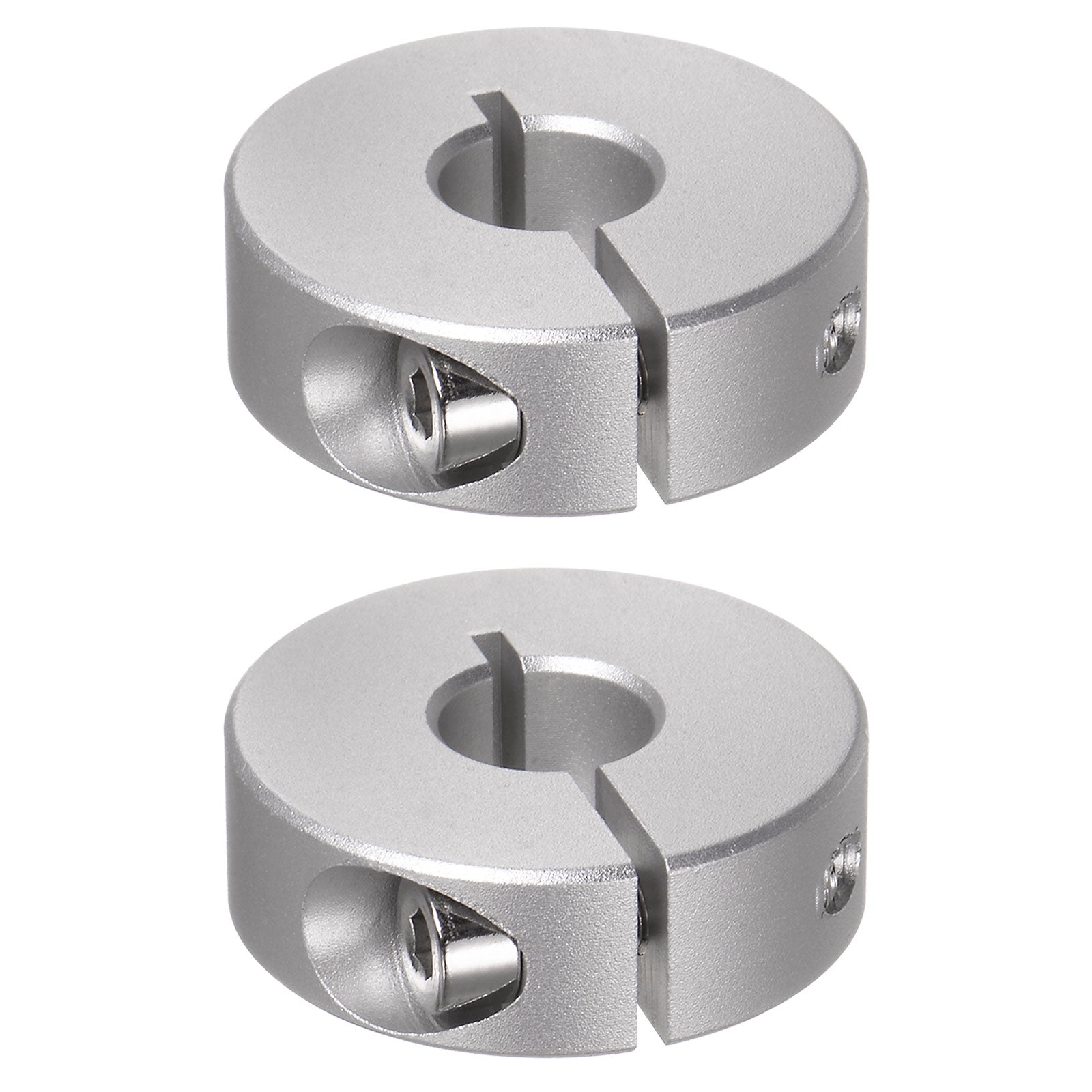 2pcs 10mm Bore Set Screw Split Shaft Collars Aluminum Alloy, 30mm OD ...
