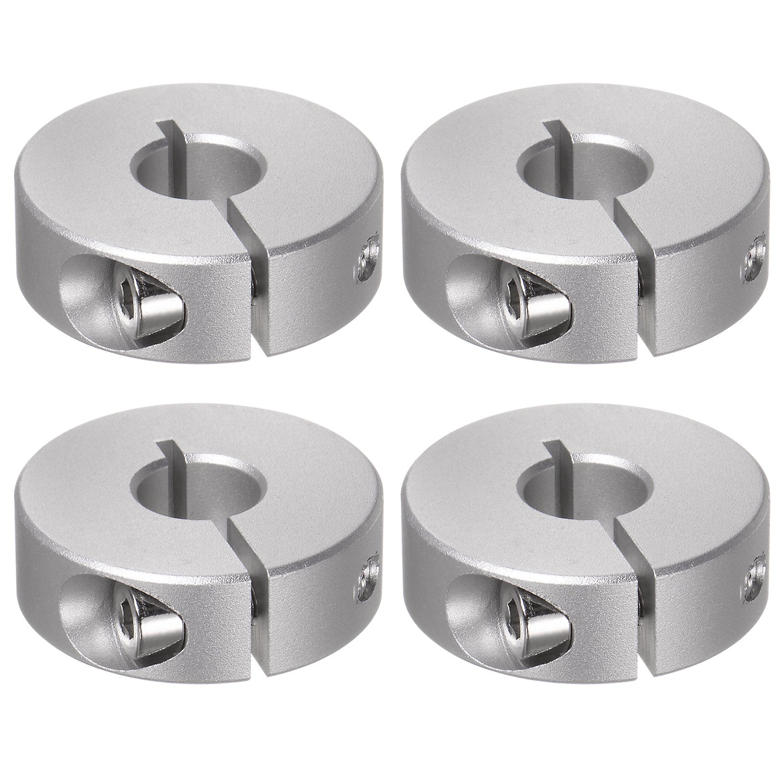 4pcs 10mm Bore Set Screw Split Shaft Collars Aluminum Alloy, 30mm OD ...