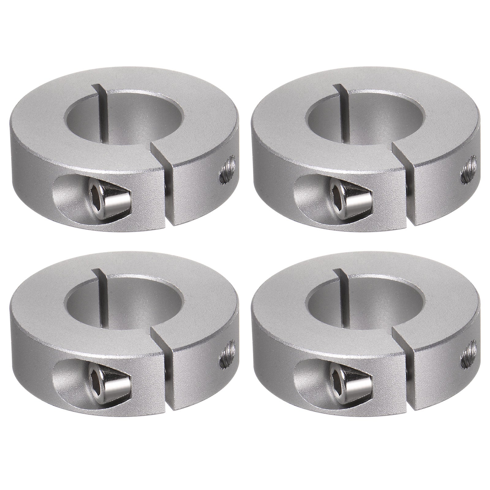 4pcs 20mm Bore Set Screw Split Shaft Collars Aluminum Alloy, 40mm OD ...