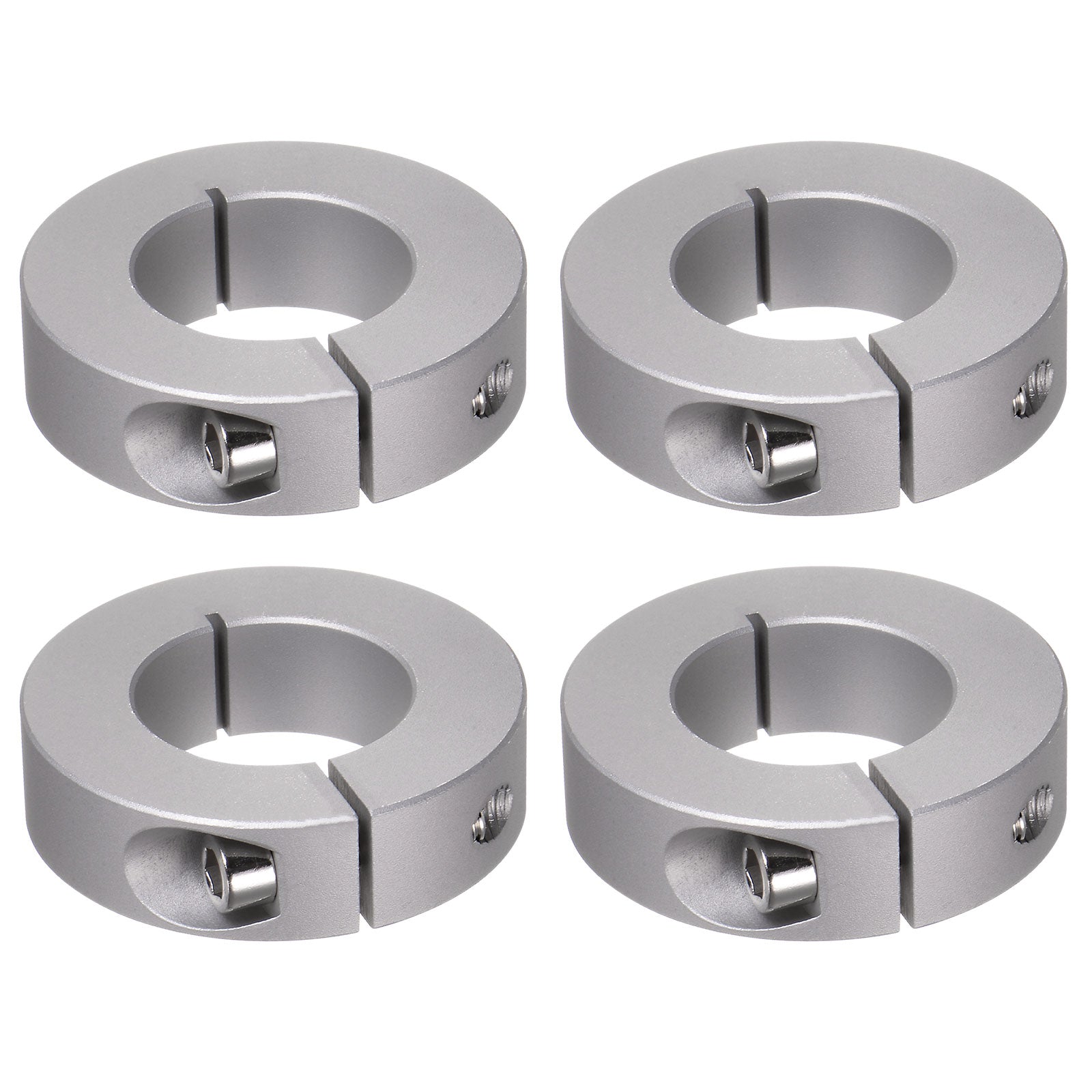 4pcs 30mm Bore Set Screw Split Shaft Collars Aluminum Alloy, 55mm OD ...