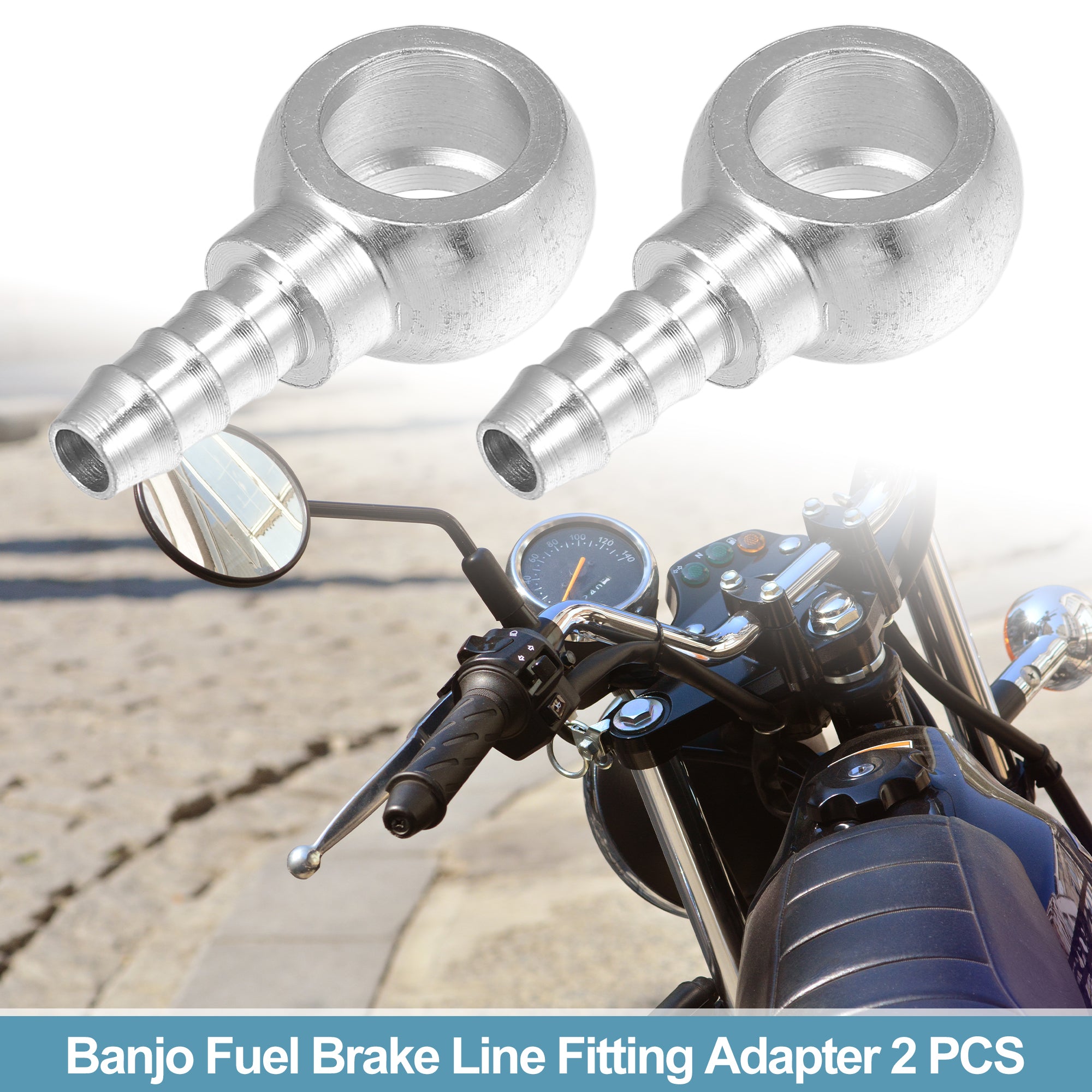 16mm ID 10mm OD Banjo Bolt Hose Barb Fittings Universal Banjo Fitting ...