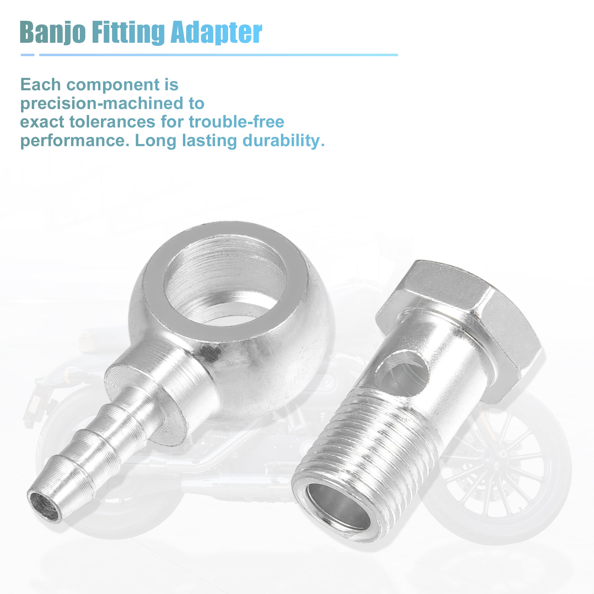 16mm ID 8mm OD M16x1.5 Banjo Bolt Hose Barb Fittings Universal Banjo ...
