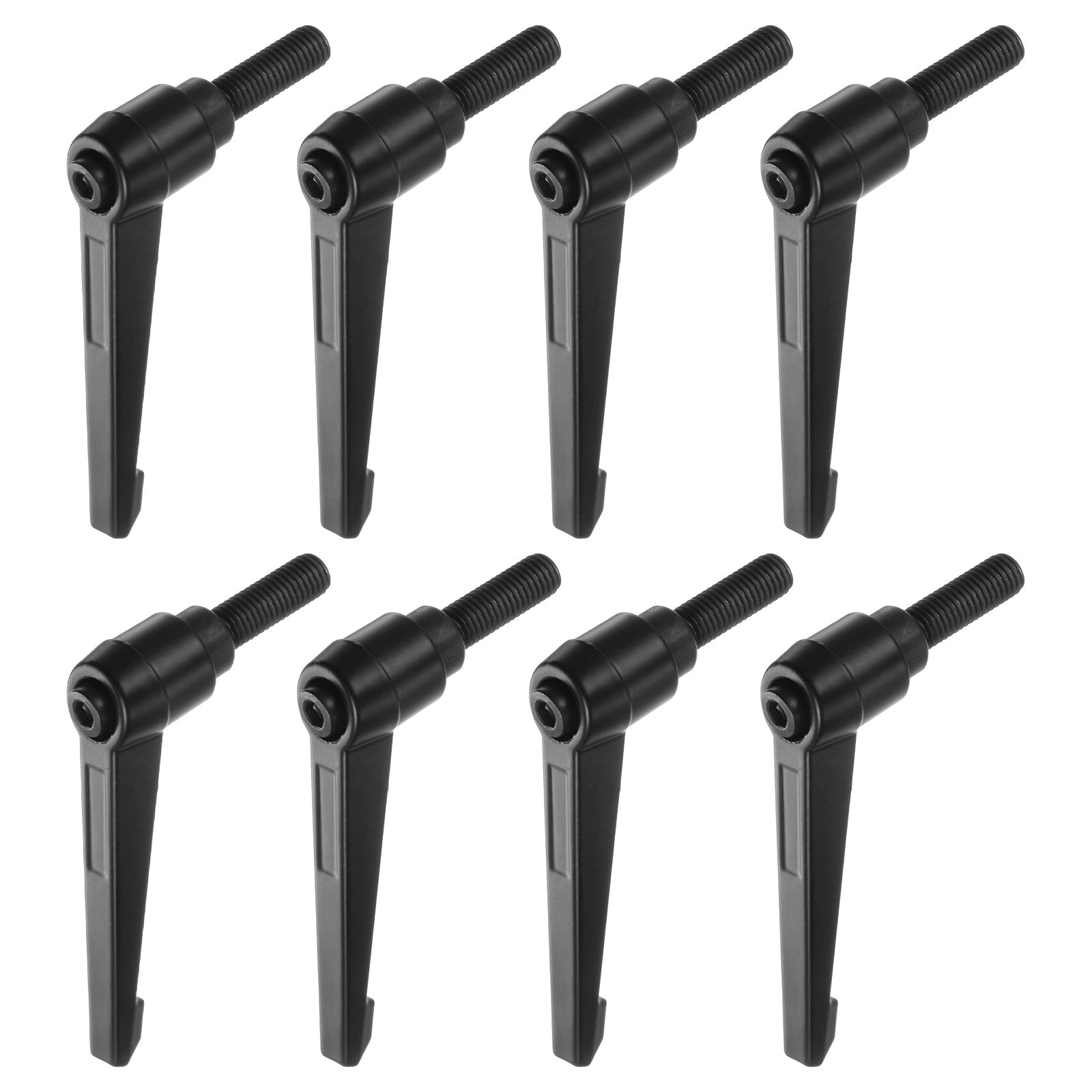 8pcs M10 x 25mm Threaded Stud Adjustable Clamping Lever Handle Bolt ...