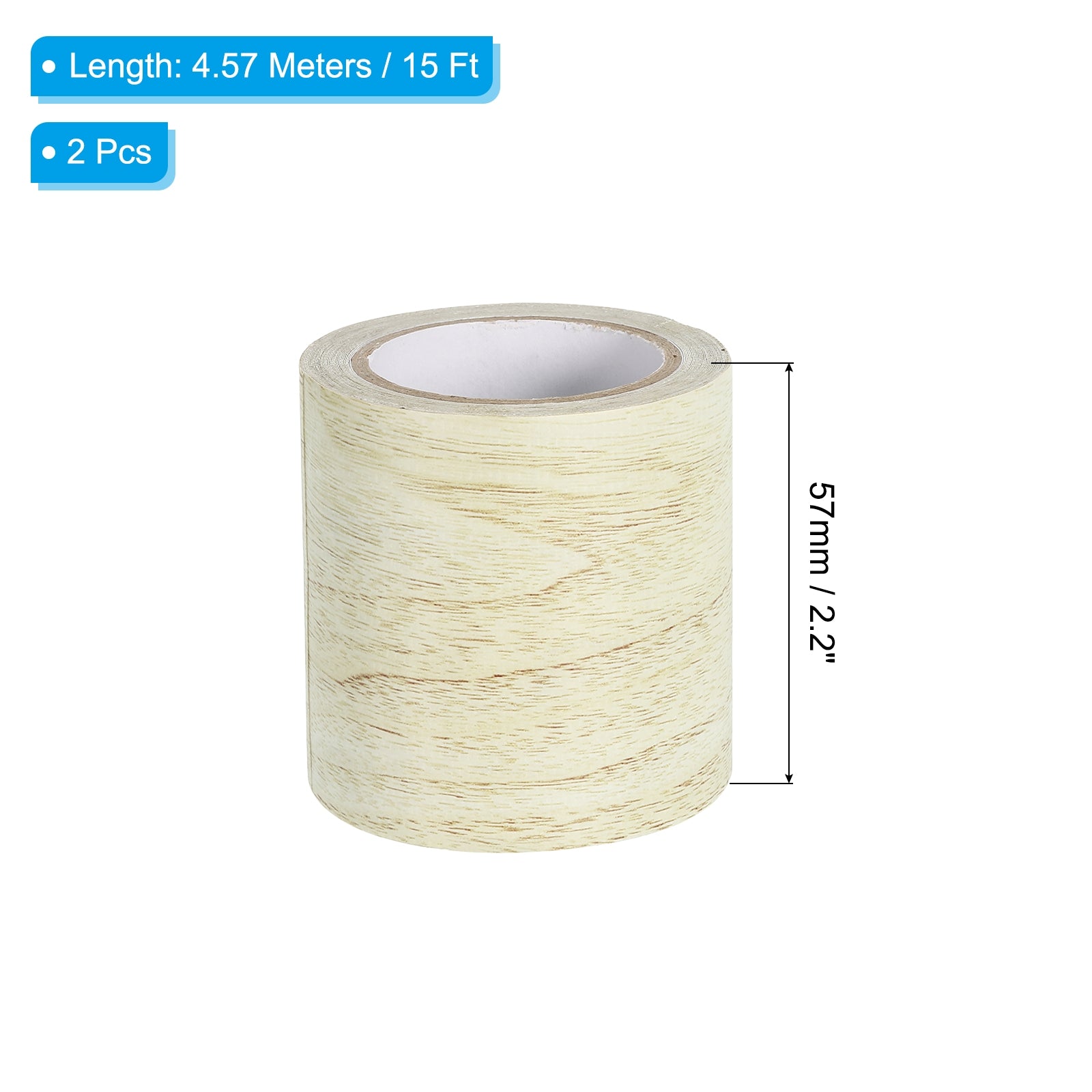 Wood Grain Repair Tape 2.2"X30', Self Adhesive Realistic Patch, Grey ...