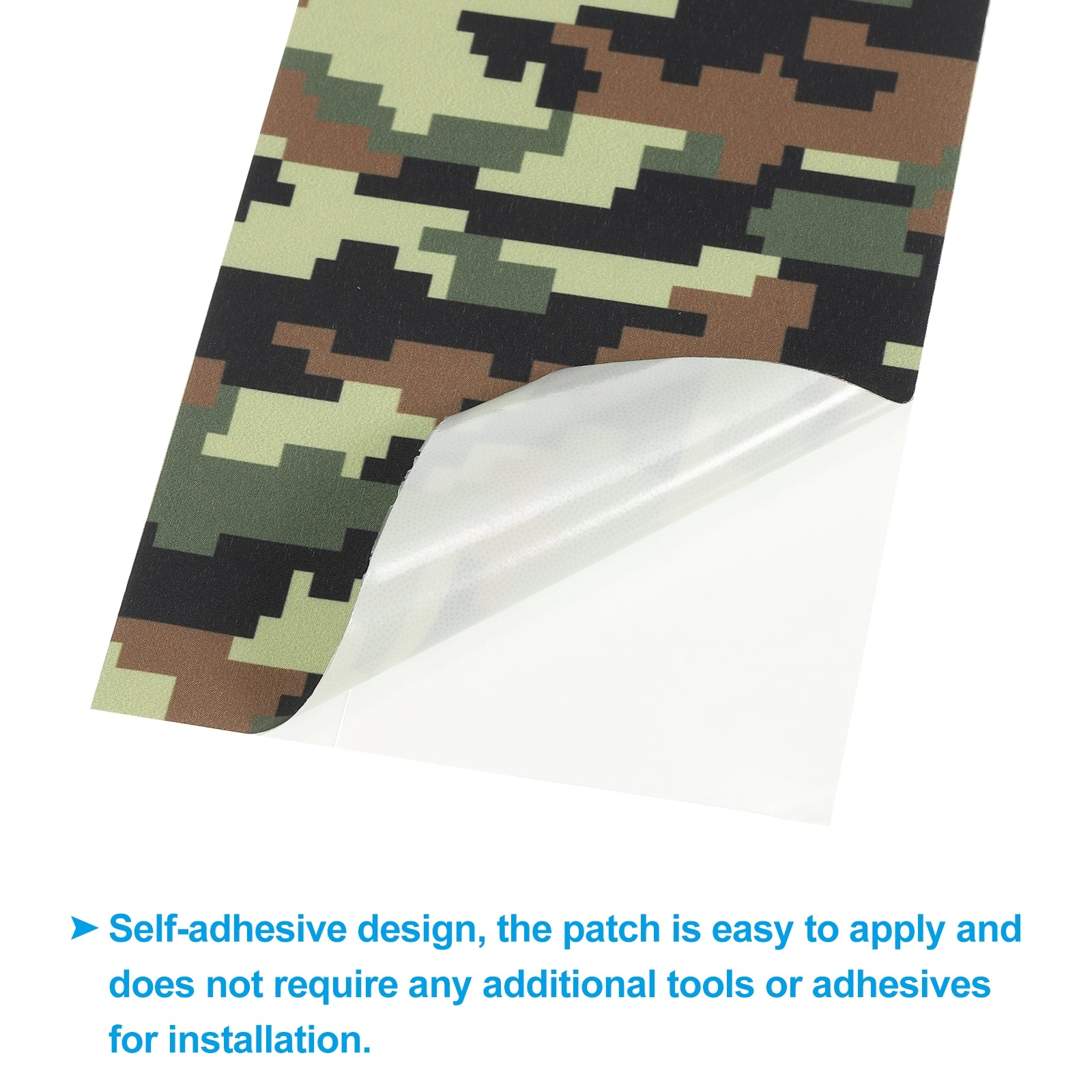 Down Jacket Repair Patch 4" x 8", 4pcs Self Adhesive Fabric Patch, Camo ...