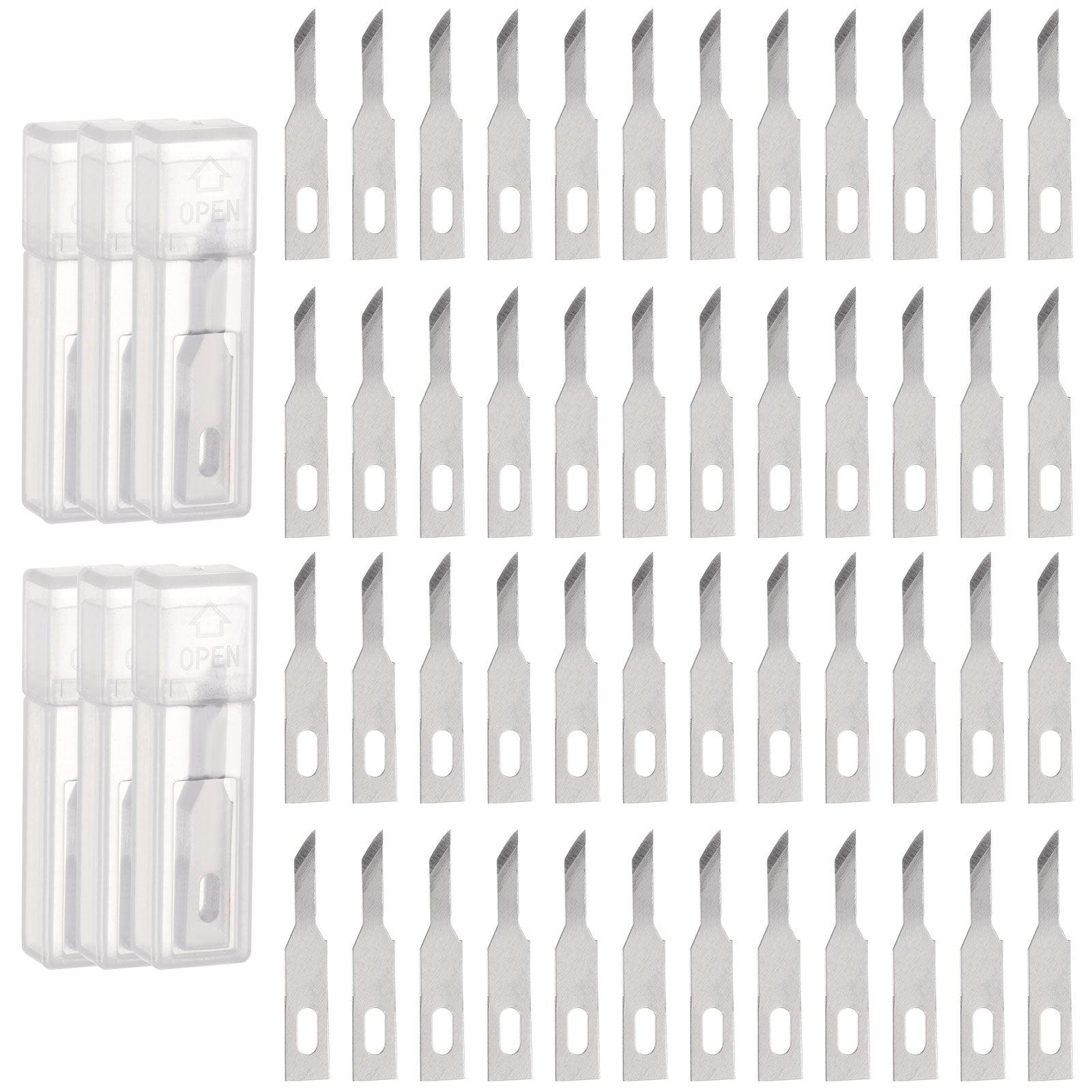 60pcs Exacto Knife Blades #A16 Hobby Knife Replacement Blades Refills ...