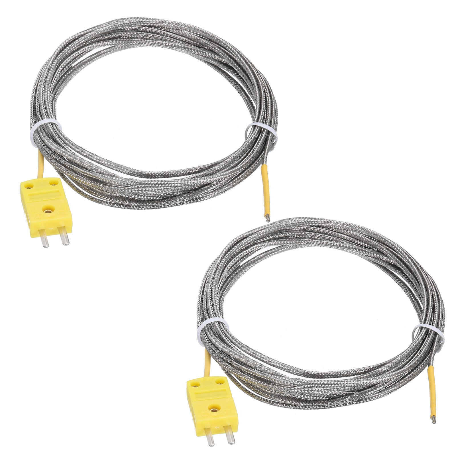 2pcs K Type Thermocouple Mini Connector Temperature Sensor Probes Metal ...