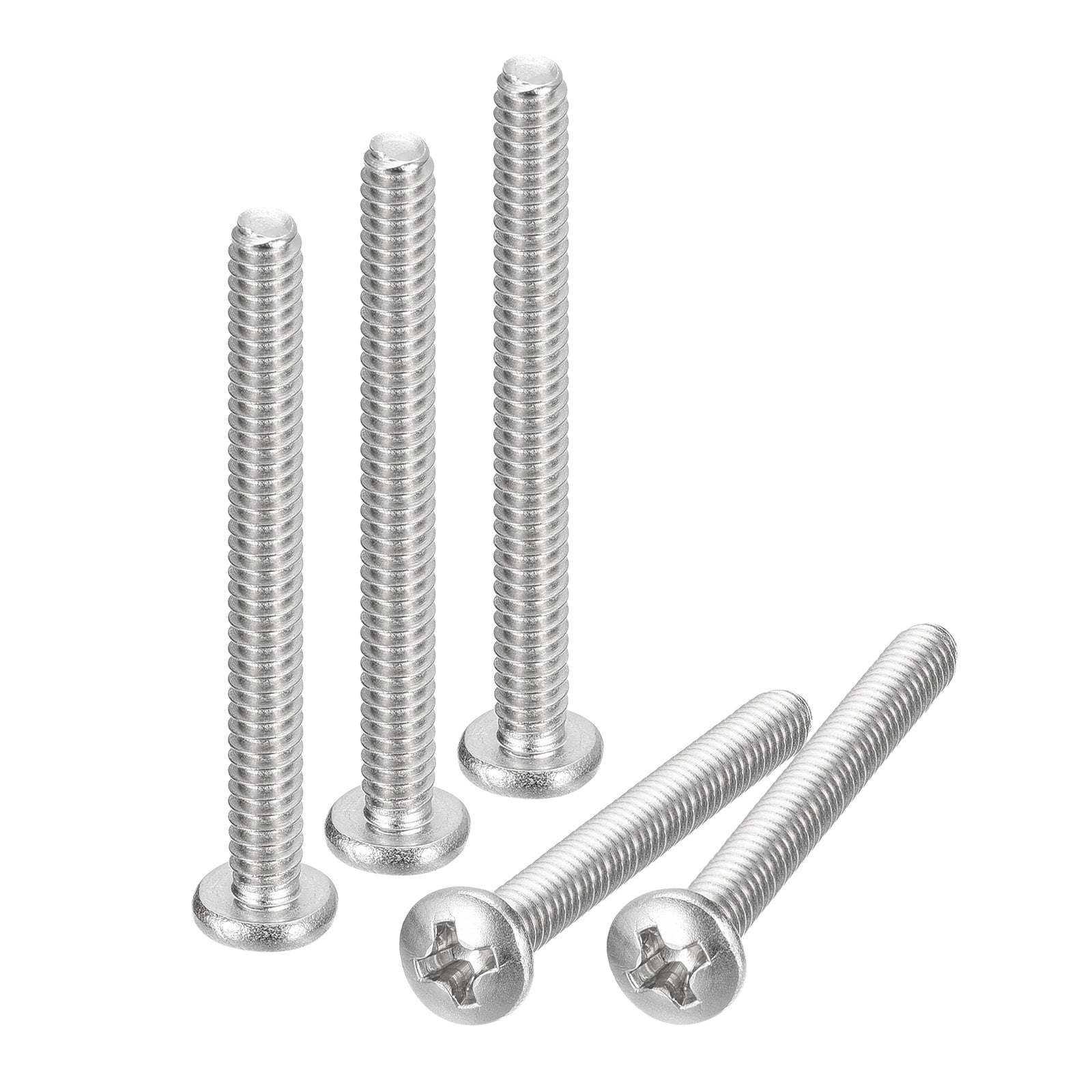Uxcell #6-32x2" Pan Head Machine Screws, Stainless Steel 18-8 Screw ...
