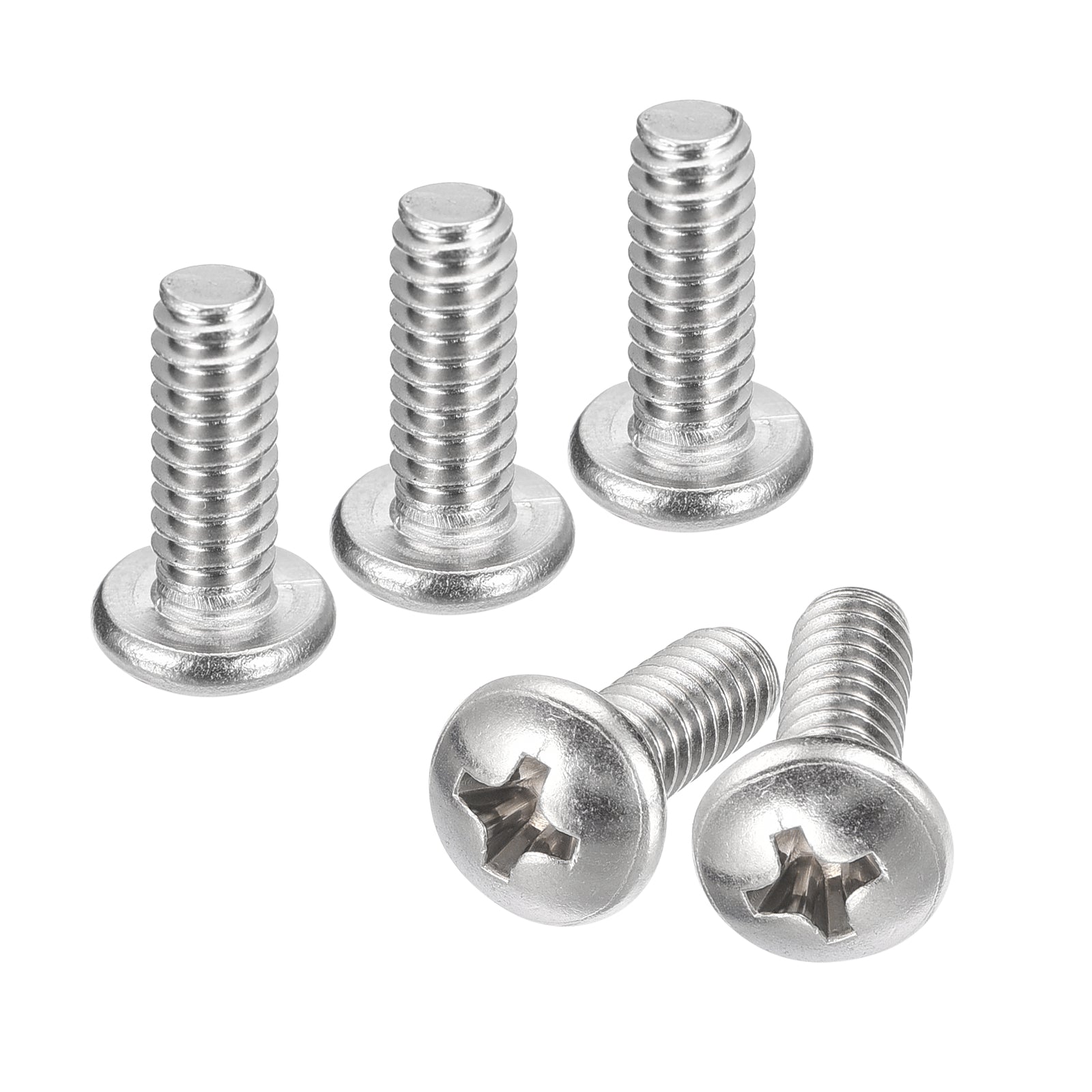 Uxcell #10-24x1/2" Pan Head Machine Screws, Stainless Steel 18-8 Screw ...