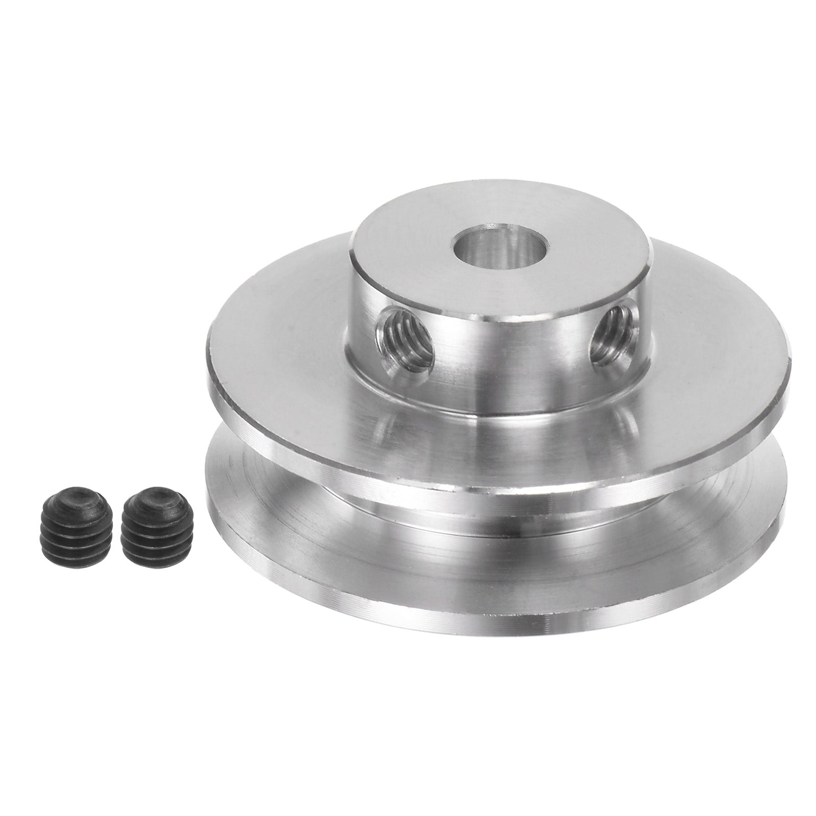 V-Type Pulley 5mm Bore 31mm Outer Dia Single Groove Aluminum Alloy ...
