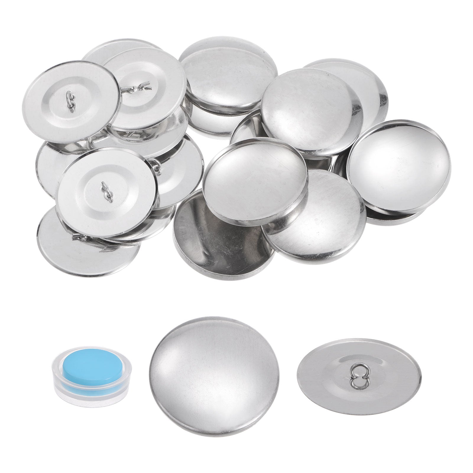 10 Sets Self Cover Button Kit 38mm Aluminum Button with Tools | Harfington