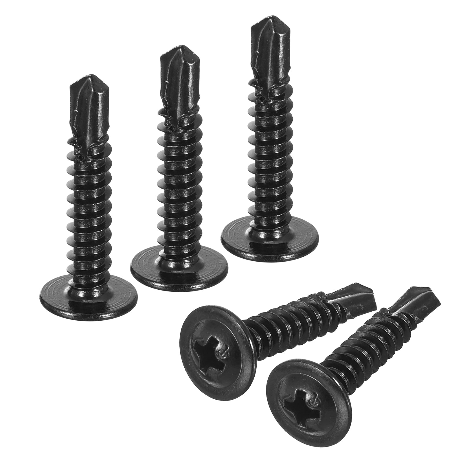 Uxcell Phillips Head Self Tapping Screws, 50pcs #10x1" Sheet Metal ...