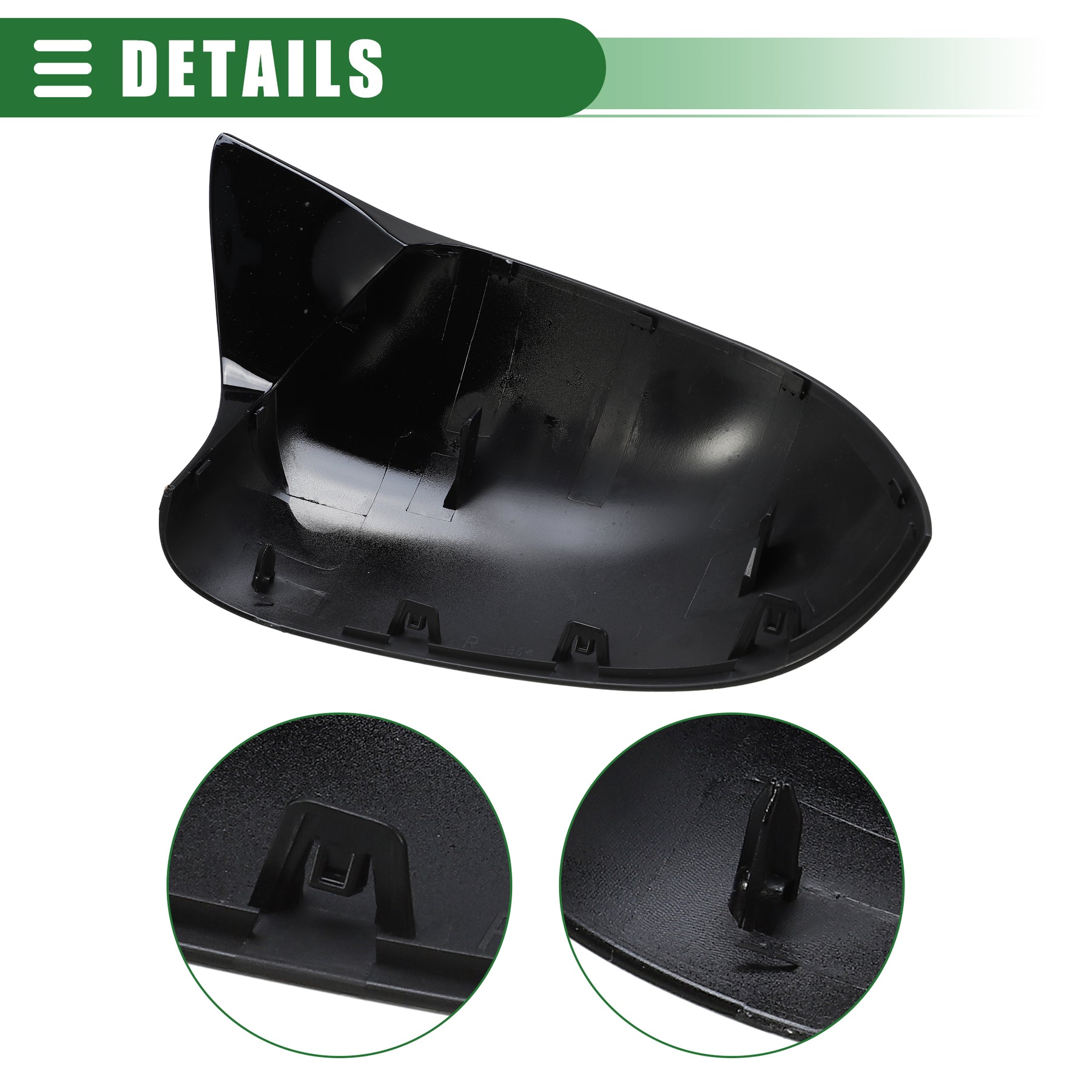 Left Right Side Rearview Mirror Cover, Mirror Cap Replacement, for BMW ...