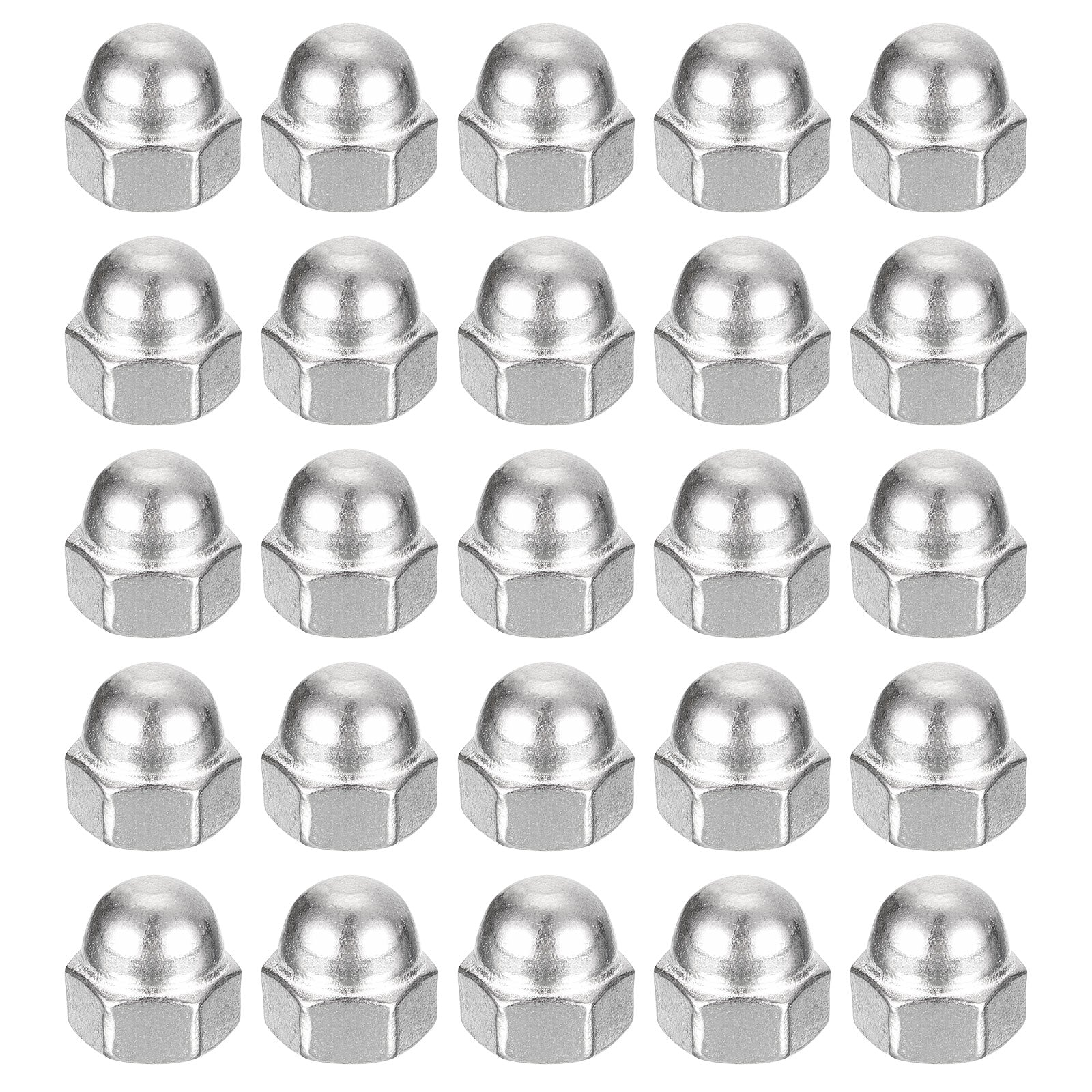 Uxcell #10-32 Acorn Cap Nuts,100pcs - 304 Stainless Steel Hardware Nuts ...