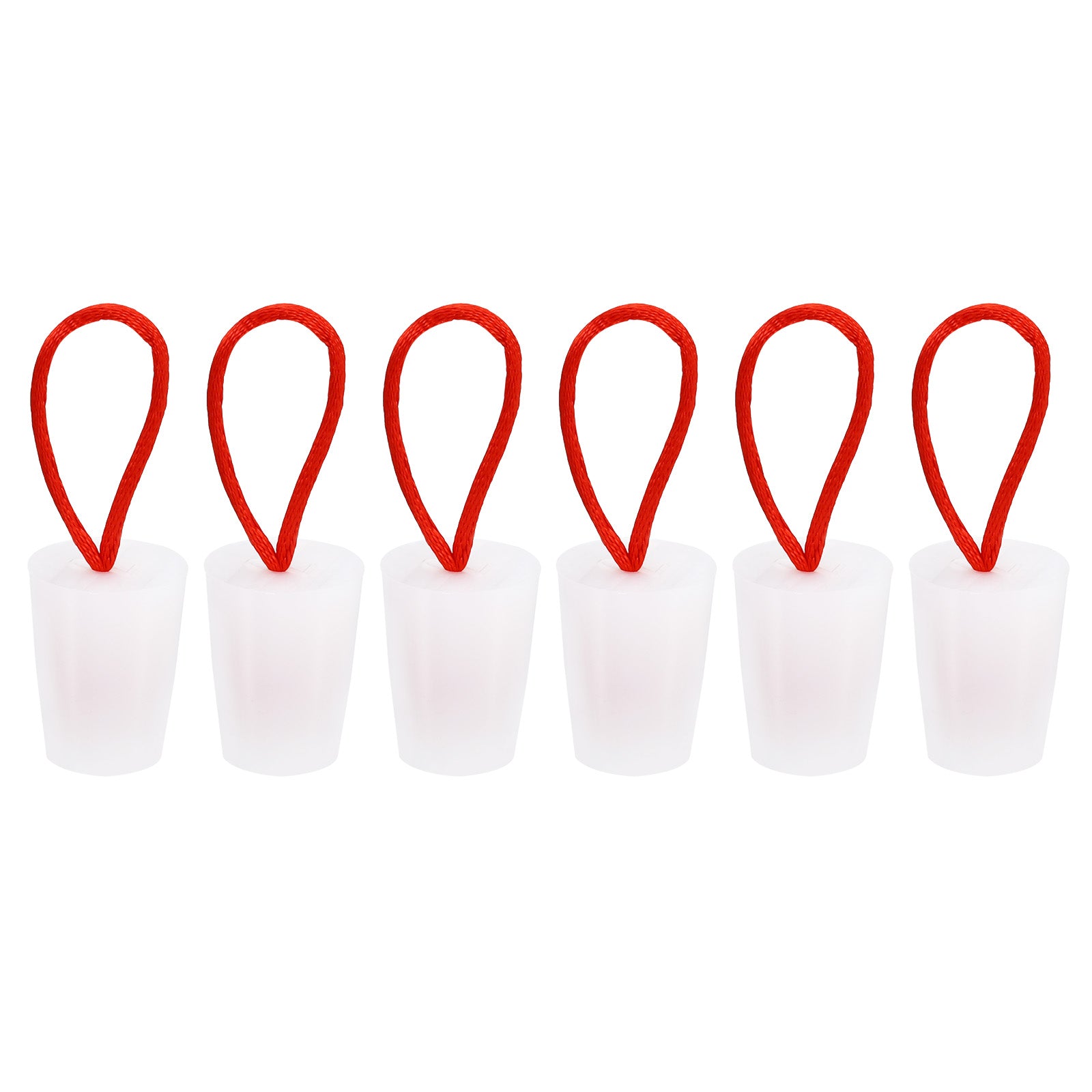 Silicone Rubber Tapered Plug 15 to 20mm Solid Stopper with Handle White ...