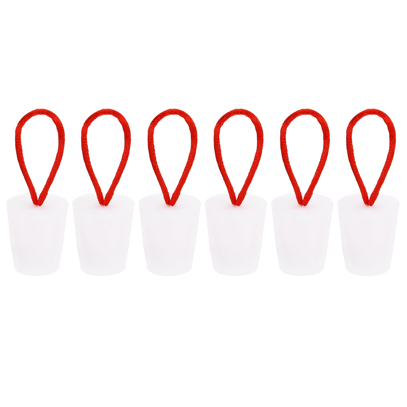 Silicone Rubber Tapered Plug 17 to 23mm Solid Stopper with Handle White ...