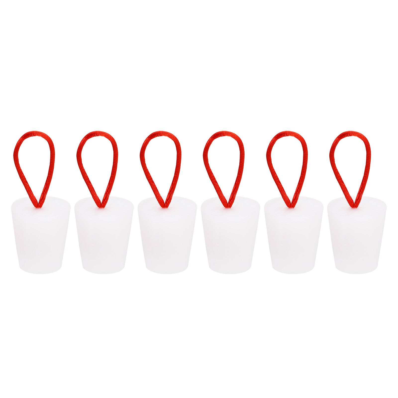 Silicone Rubber Tapered Plug 19 to 26mm Solid Stopper with Handle White ...