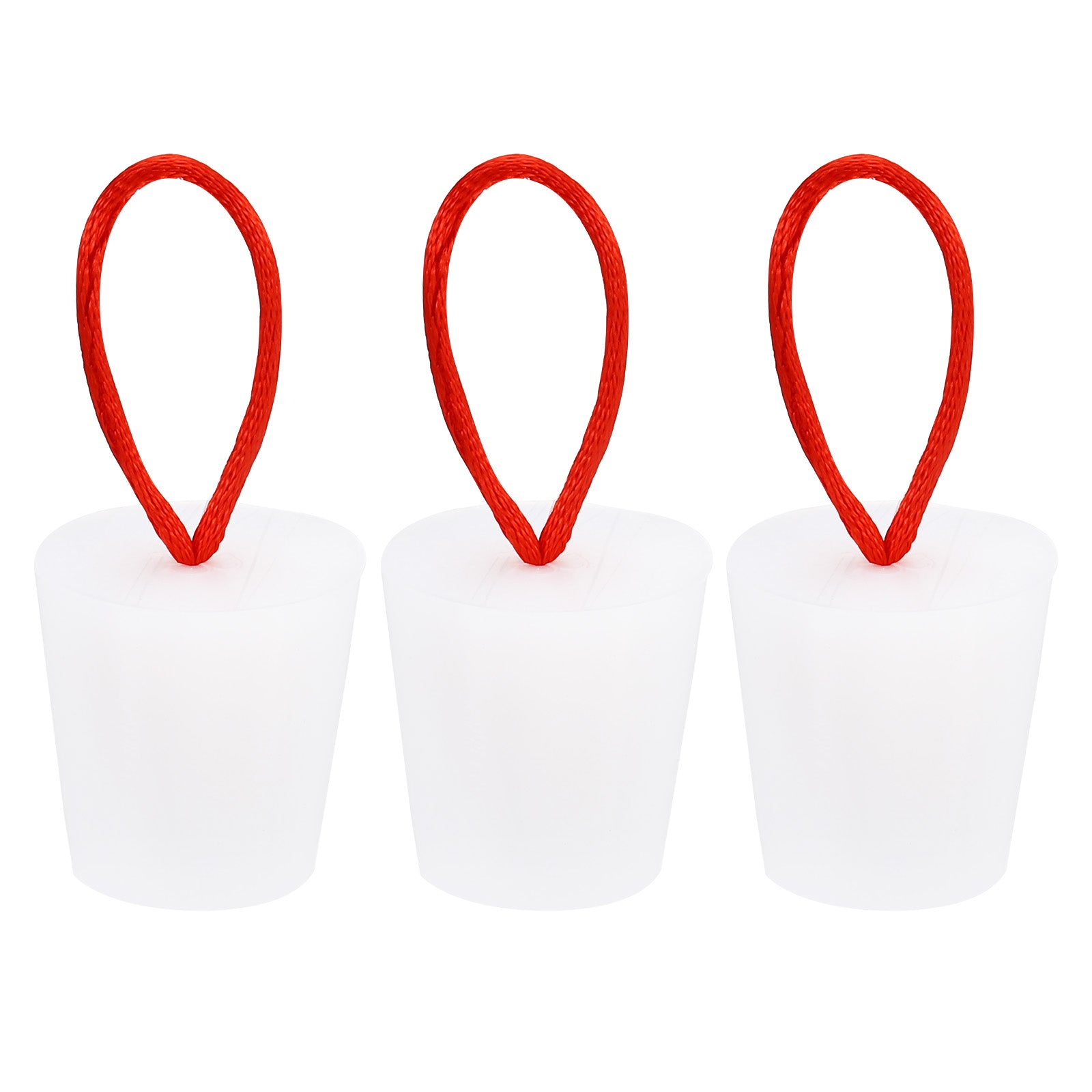 Silicone Rubber Tapered Plug 21 to 28mm Solid Stopper with Handle White ...
