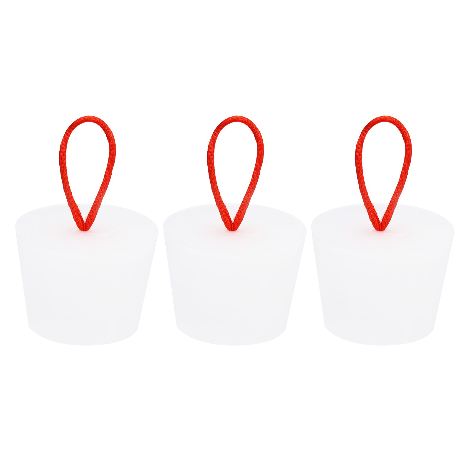Silicone Rubber Tapered Plug 32 to 41mm Solid Stopper with Handle White ...