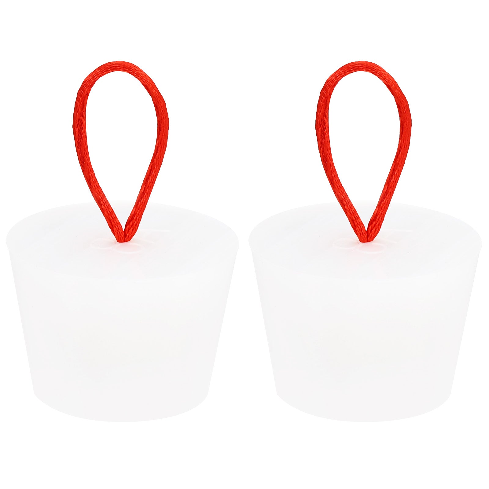 Silicone Rubber Tapered Plug 33 to 43mm Solid Stopper with Handle White ...