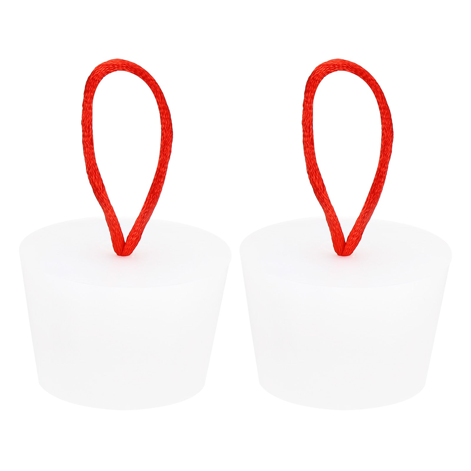 Silicone Rubber Tapered Plug 37 to 46mm Solid Stopper with Handle White ...