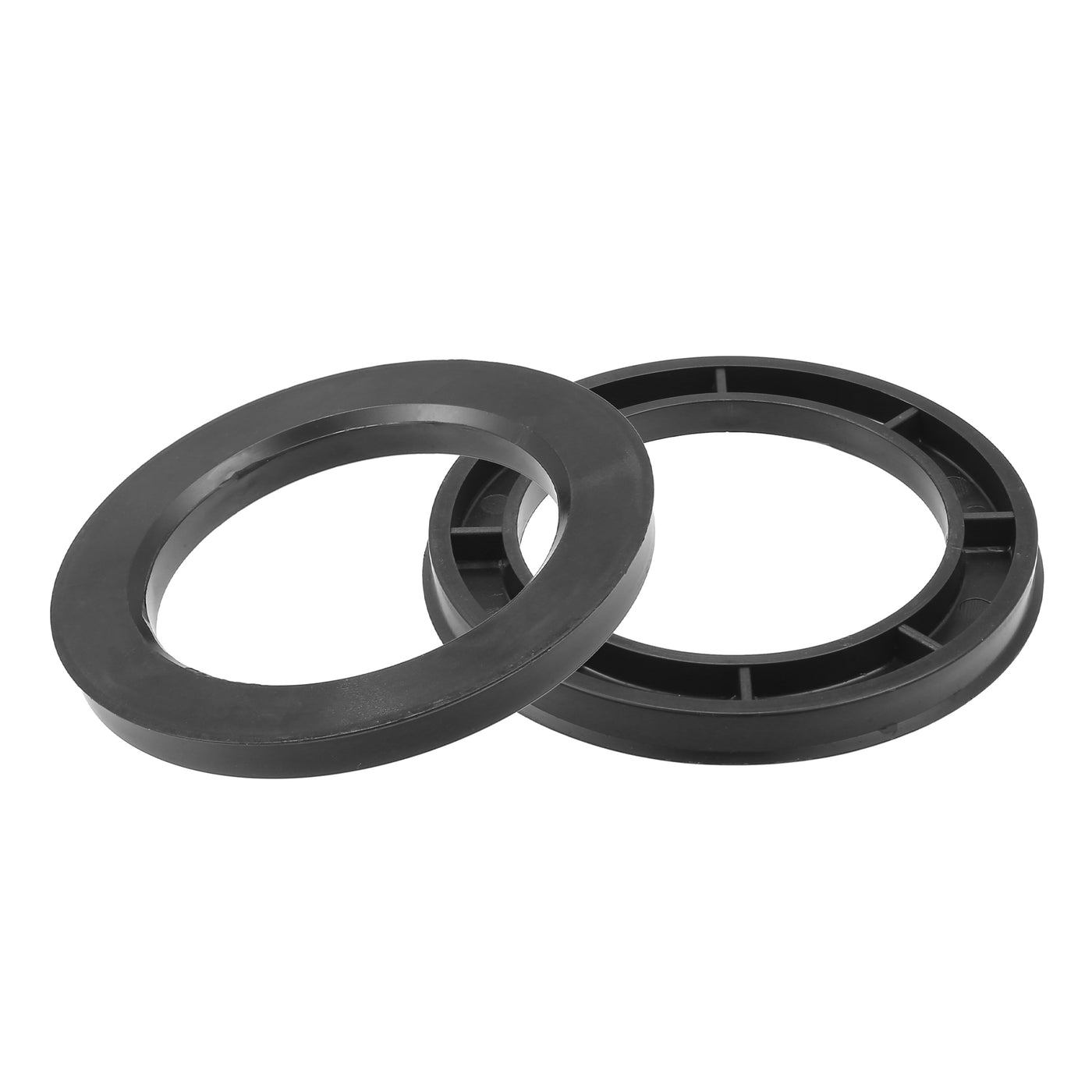 2pcs Car Hub Centric Rings Wheel Bore Center Spacer Black | Harfington