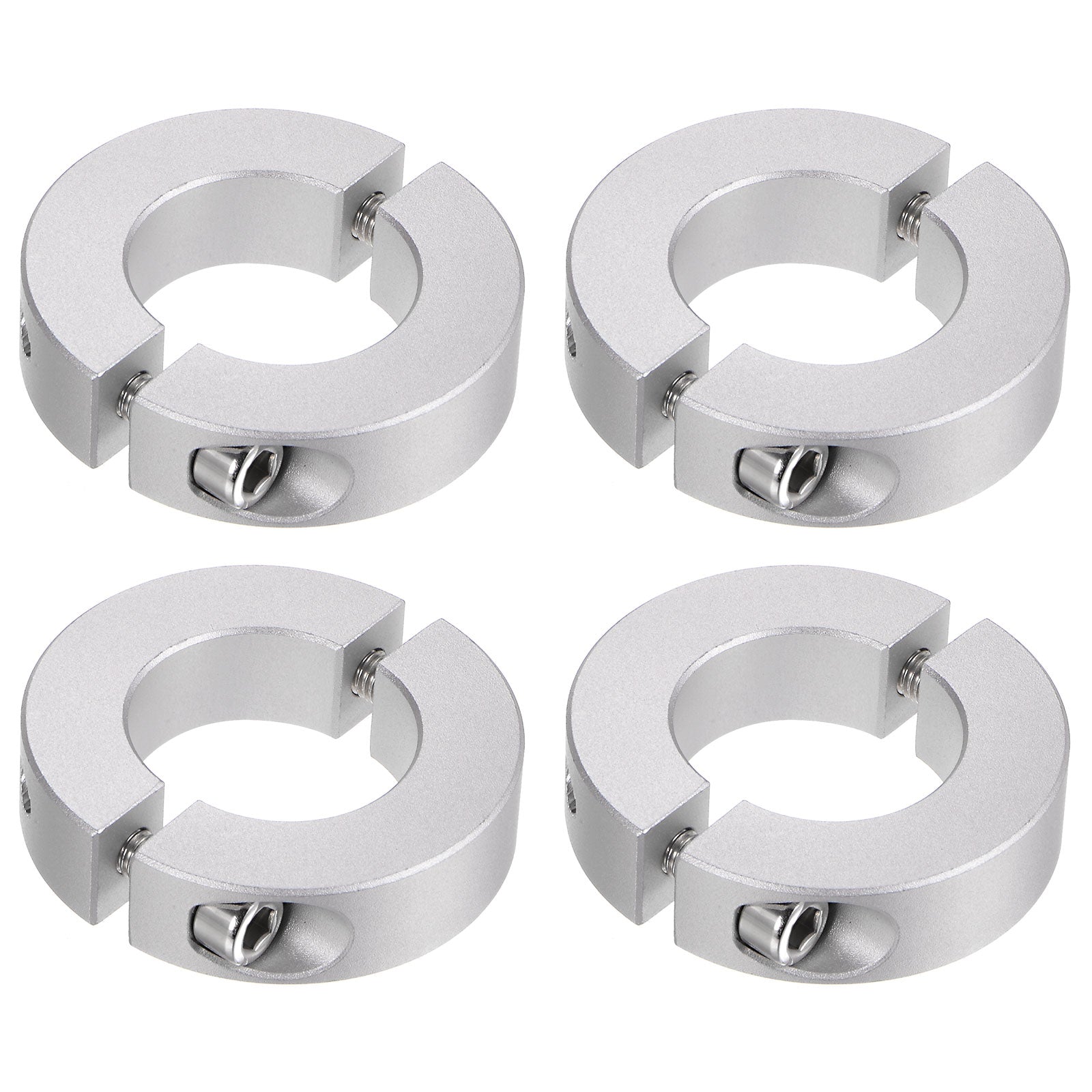 4pcs Double Split Shaft Collar 25mm Bore Clamp-On Collars, 45mm OD ...