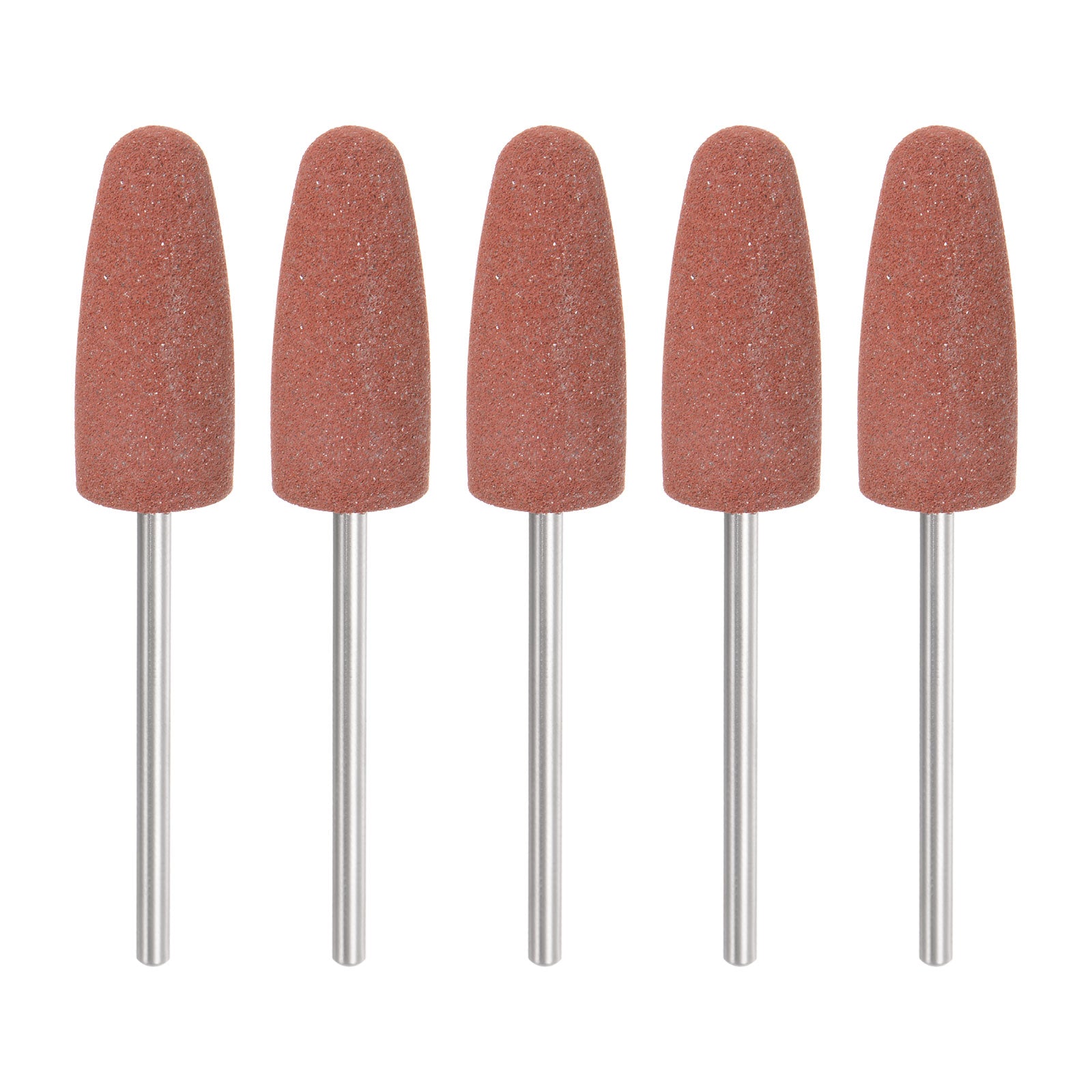 5pcs Rubber Polishing Bit Buffing Wheels 80 Grit 10mm Cone Grinding ...