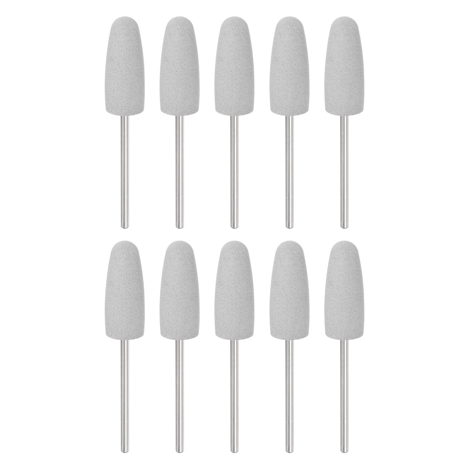 10pcs Rubber Polishing Bit Buffing Wheels 150 Grit 10mm Cone Grinding ...