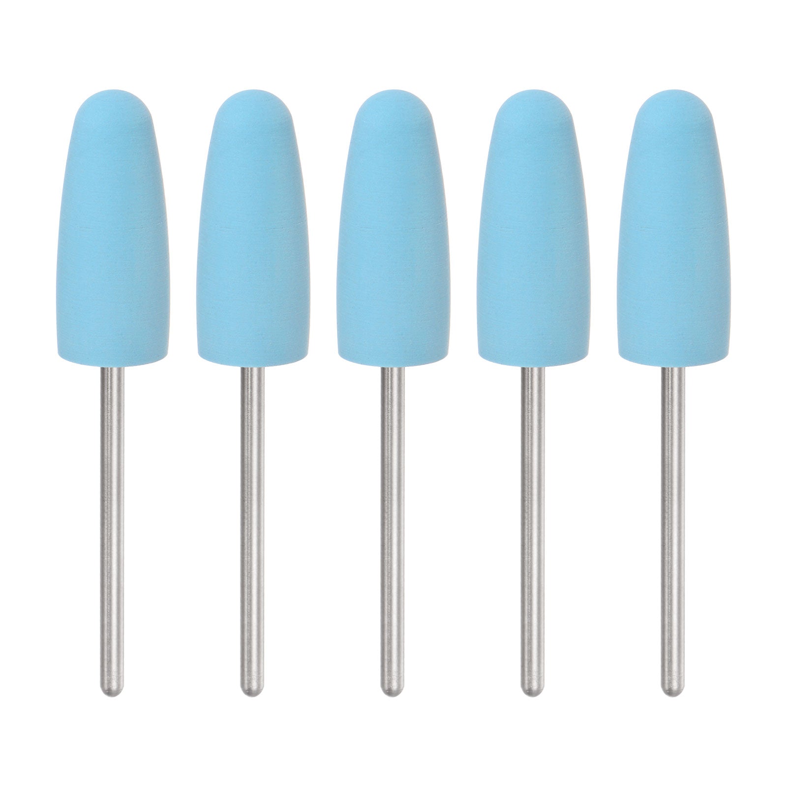 5pcs Rubber Polishing Bit Buffing Wheels 600 Grit 10mm Cone Grinding ...