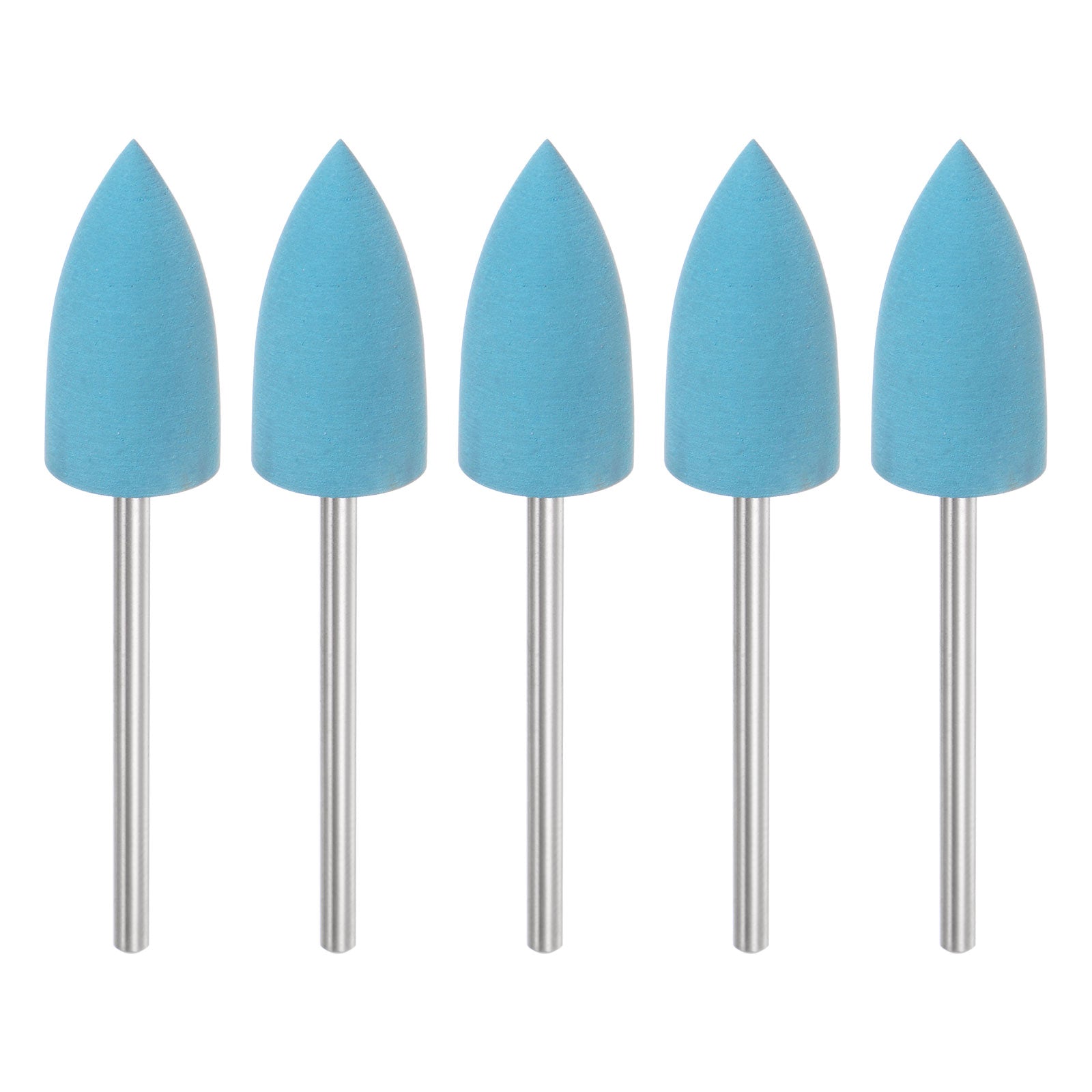 5pcs Rubber Polishing Bit Buffing Wheels 2000 Grit 10mm Tapered ...