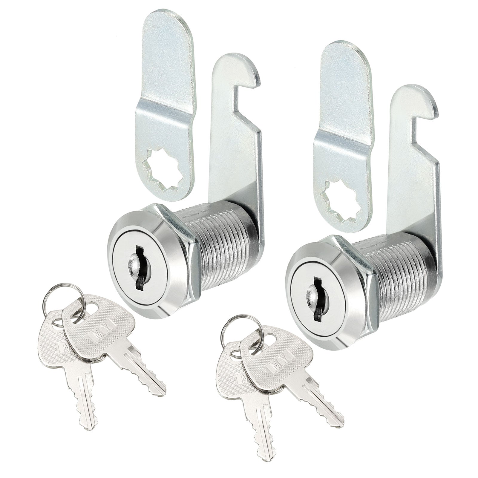 Uxcell Cabinet Drawer Cam Lock, 1" Cylinder Length Fits Up to 5/8 ...