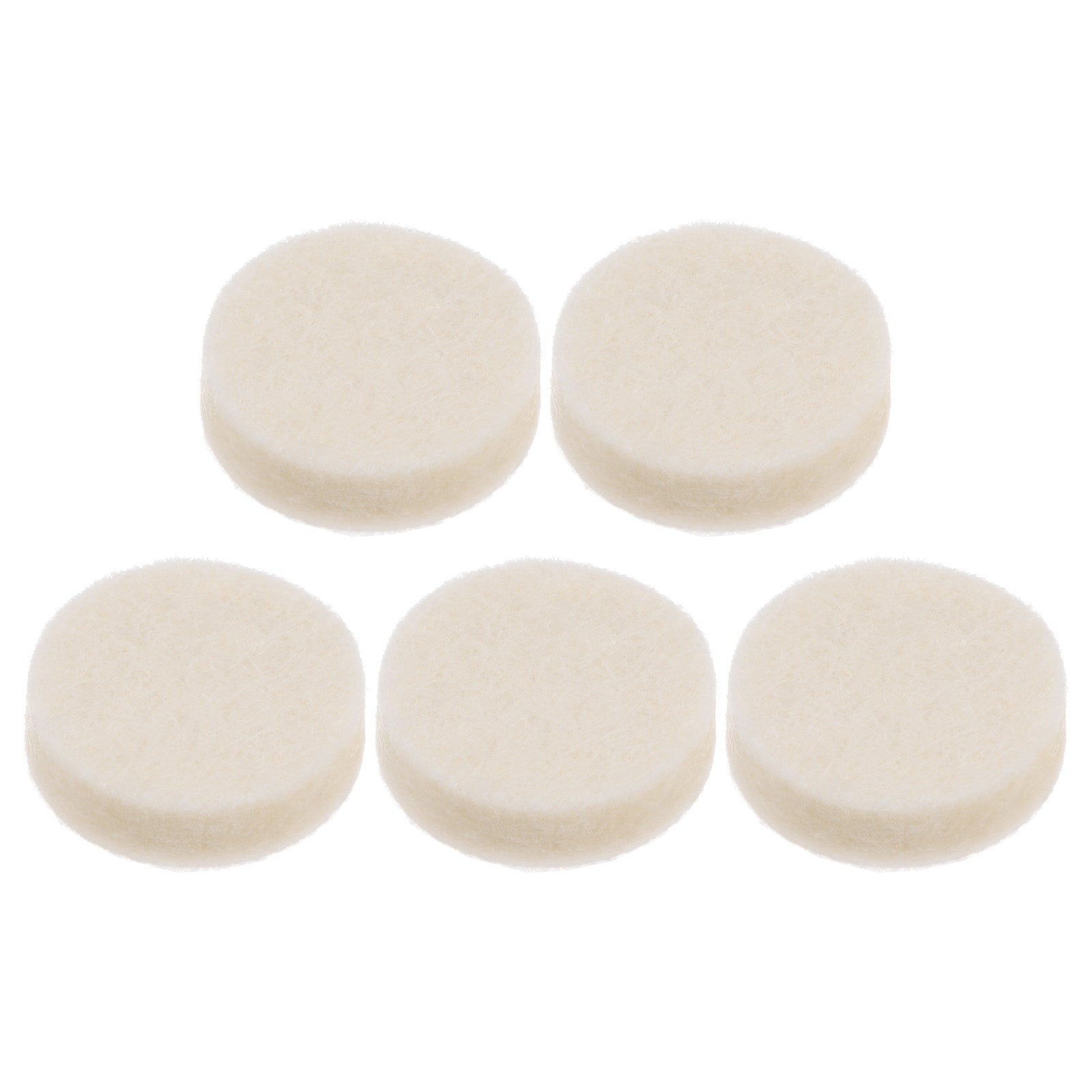 5pcs Wool Felt Polishing Pads 1 Inch Buffing Wheel Polish Pad Flocking ...