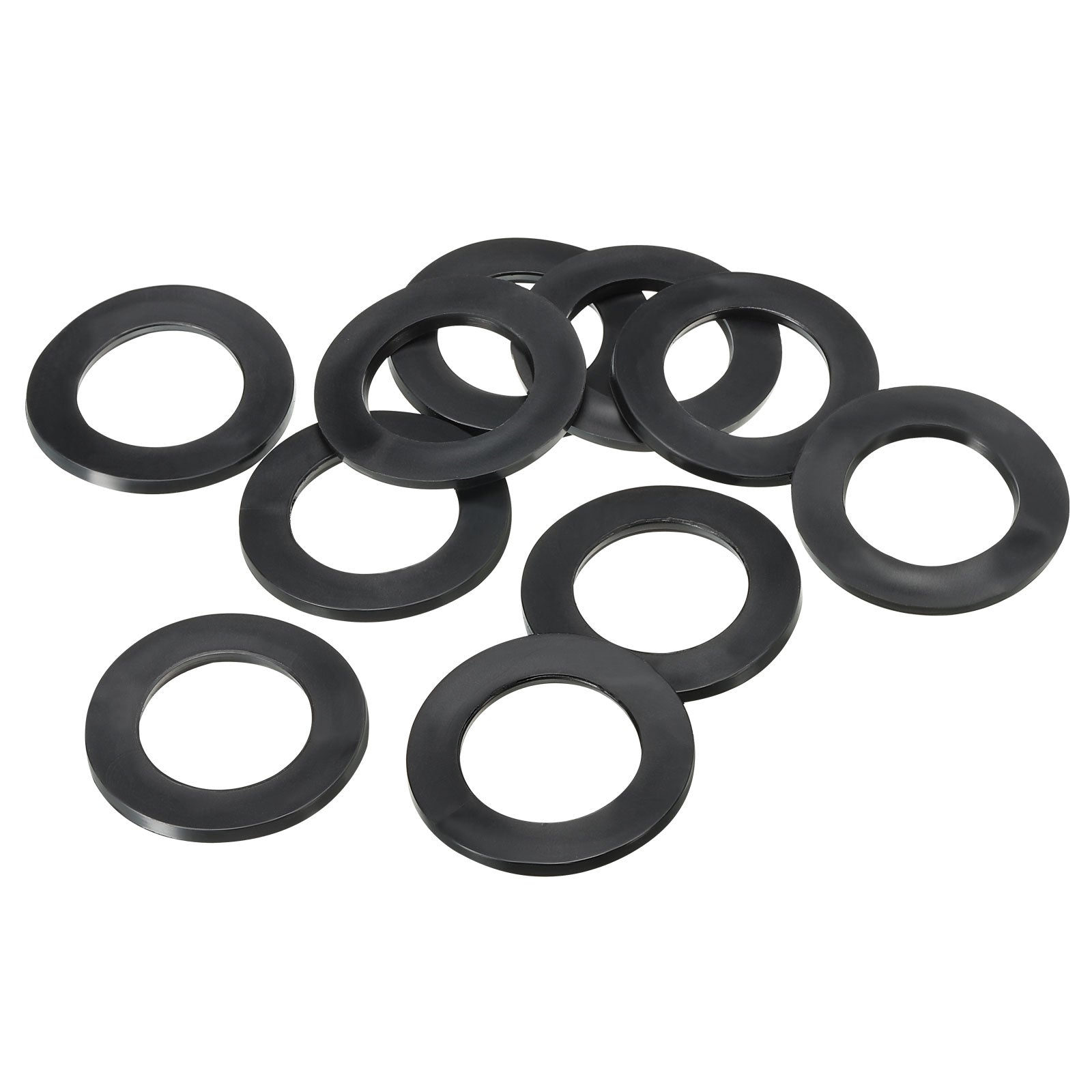 M25 Rubber Flat Washer, 40pcs 25mm ID 39mm OD 2.5mm Thick Sealing ...