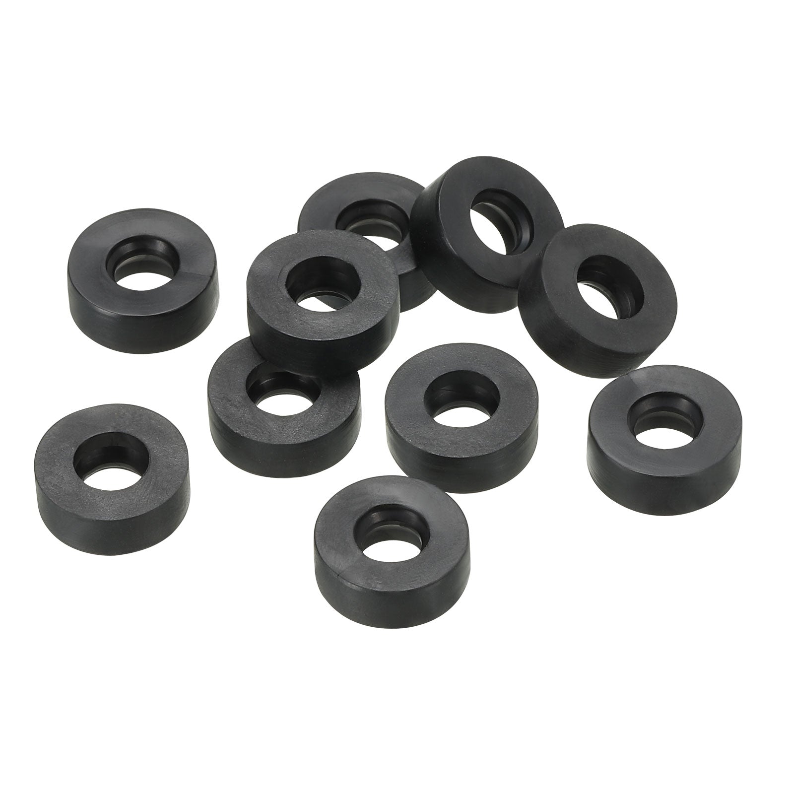 M6 Rubber Flat Washer, 40pcs 6mm ID 12mm OD 4.5mm Thick Sealing Spacer ...