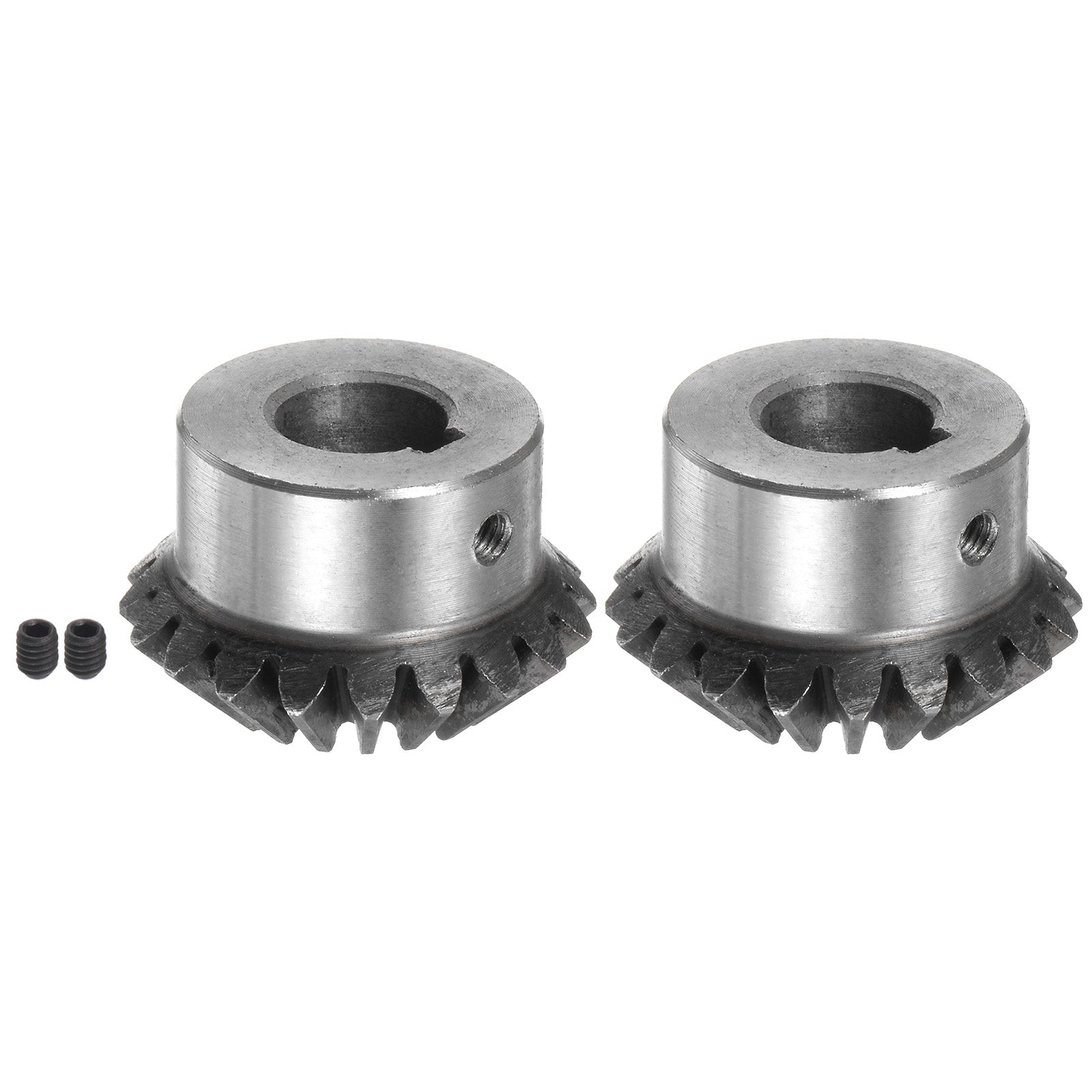2pcs Bevel Gear 2M 20 Teeth 15mm Shaft Hole 1:1 Tapered Bevel Pinion ...