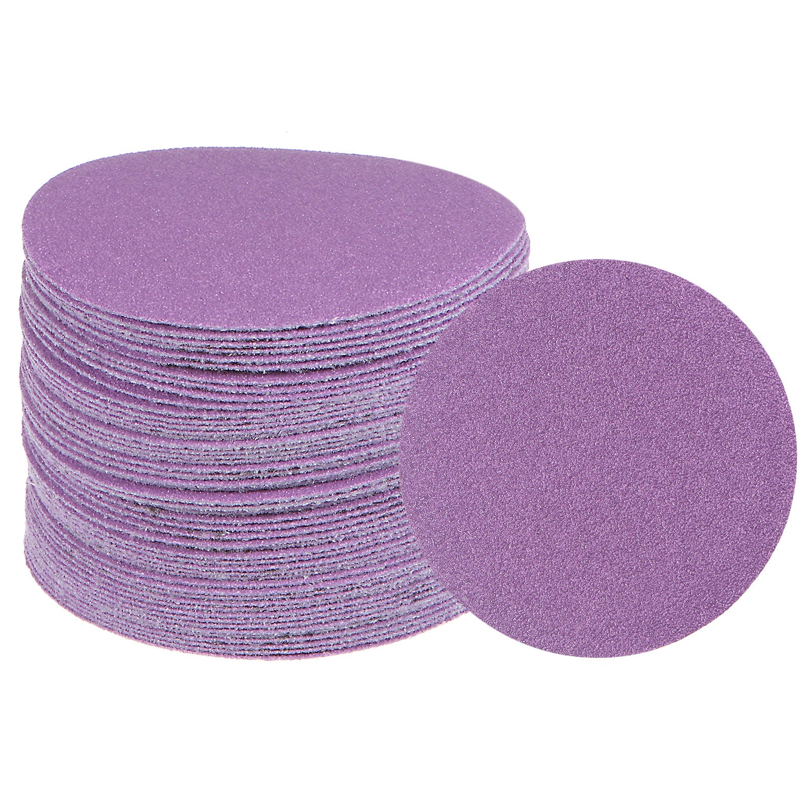50pcs 100 Grit Purple Sanding Discs 3 Inch Hook and Loop Circular ...