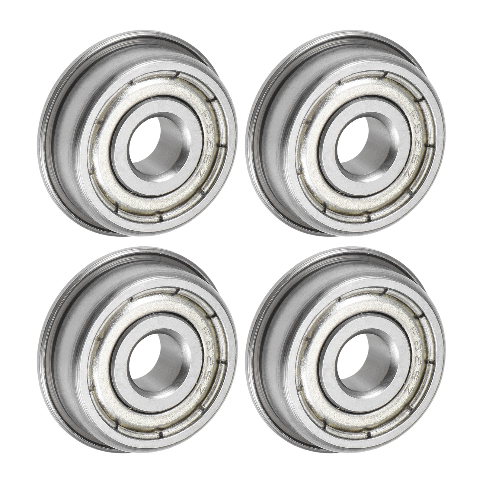 Uxcell F625ZZ Flanged Ball Bearing 5x16x5mm Shielded Chrome Steel ...