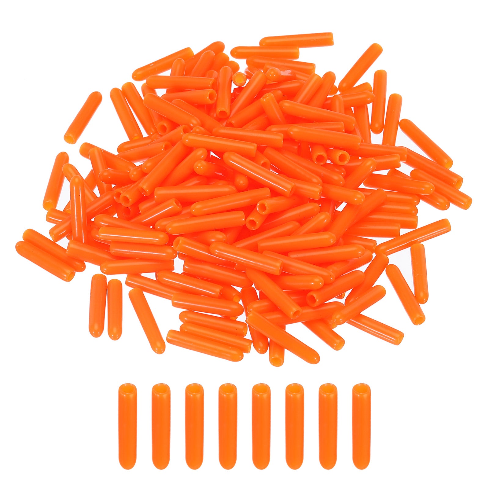 200pcs Rubber End Caps 2mm ID Vinyl Round End Cap Cover Screw Thread ...