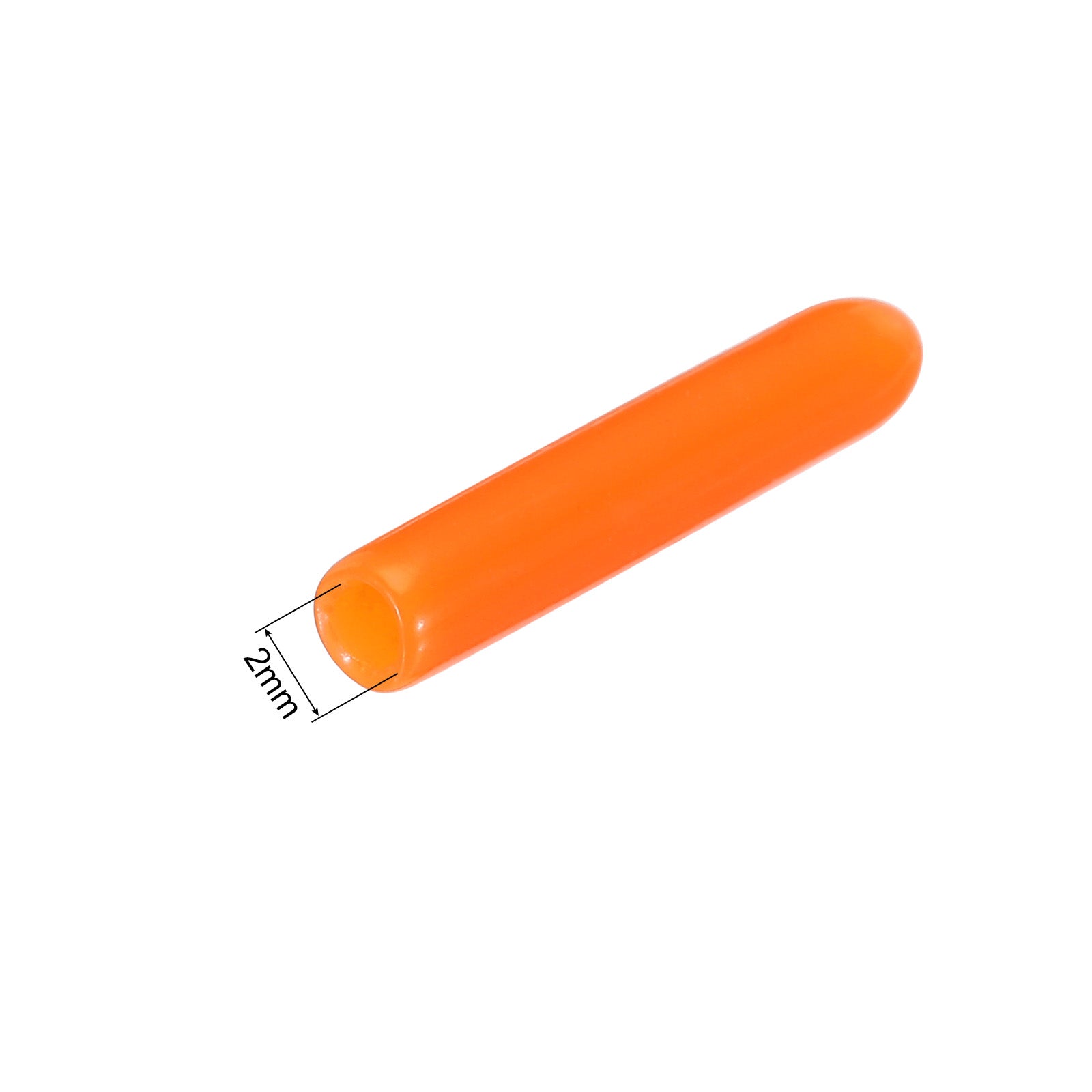 100pcs Rubber End Caps 2mm ID Vinyl Round Tube Bolt Cap Cover Screw ...