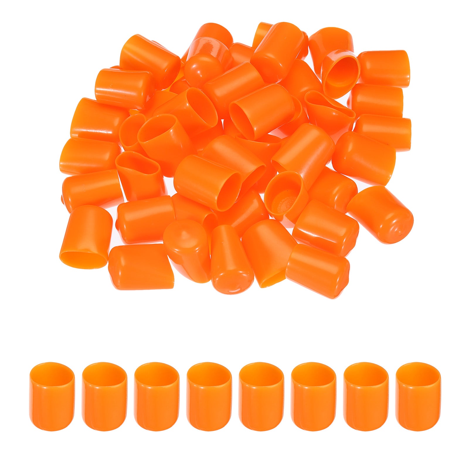 50pcs Rubber End Caps 19mm(3/4 Inch) ID Vinyl Round Tube Bolt Cap Cover ...