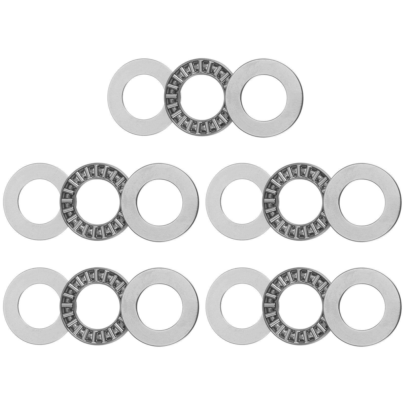 Uxcell AXK1730 Thrust Needle Roller Bearings 17x30x2mm with AS1730 ...