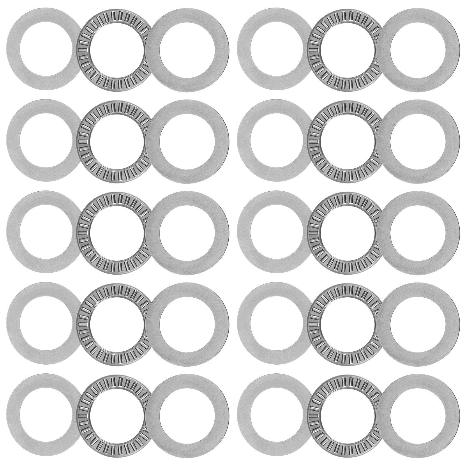 Uxcell 10pcs NTA1625 Thrust Needle Roller Bearings 1"x1-9/16"x5/64 ...