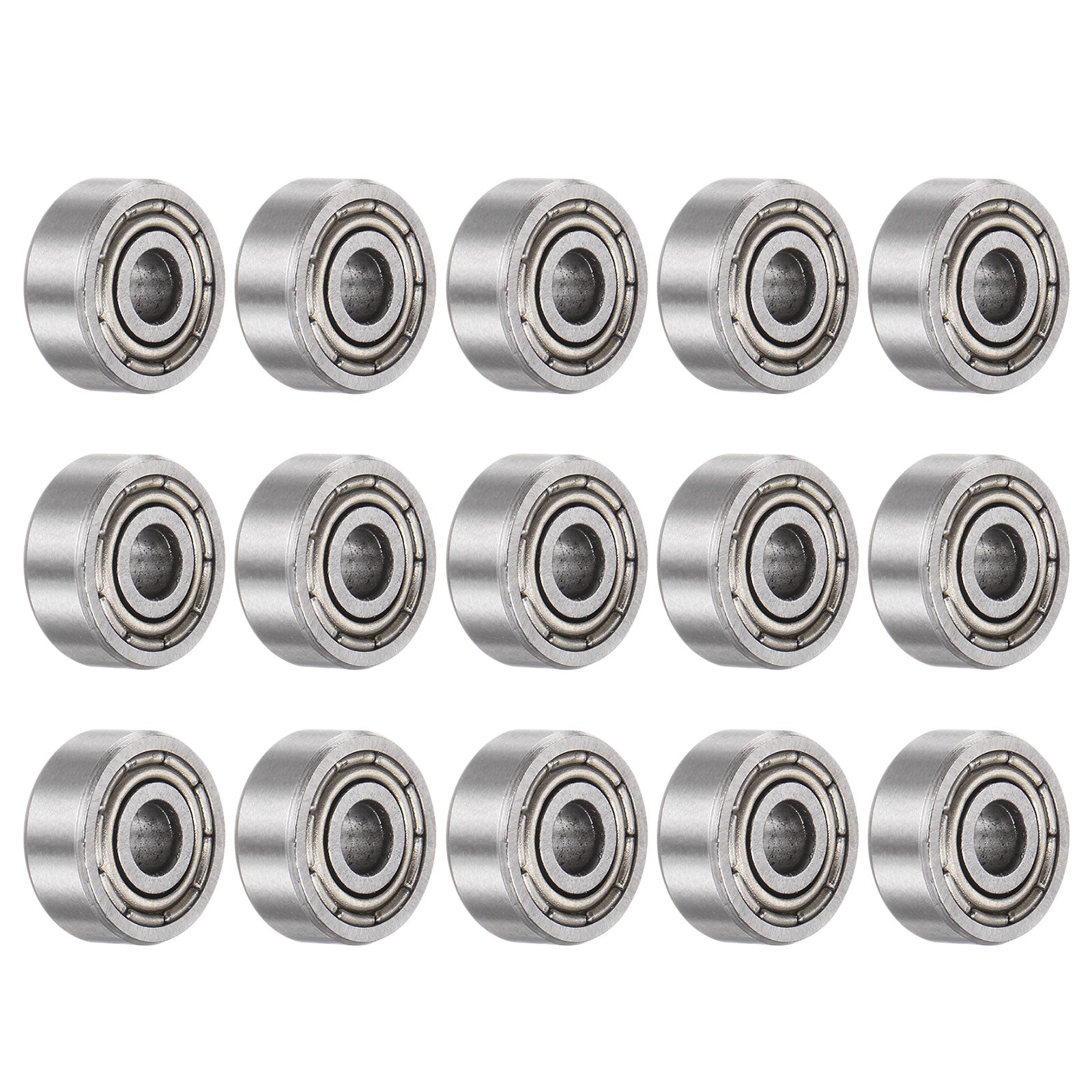 Uxcell 15pcs 623ZZ Ball Bearings 3x10x4mm Carbon Steel Double Shielded ...