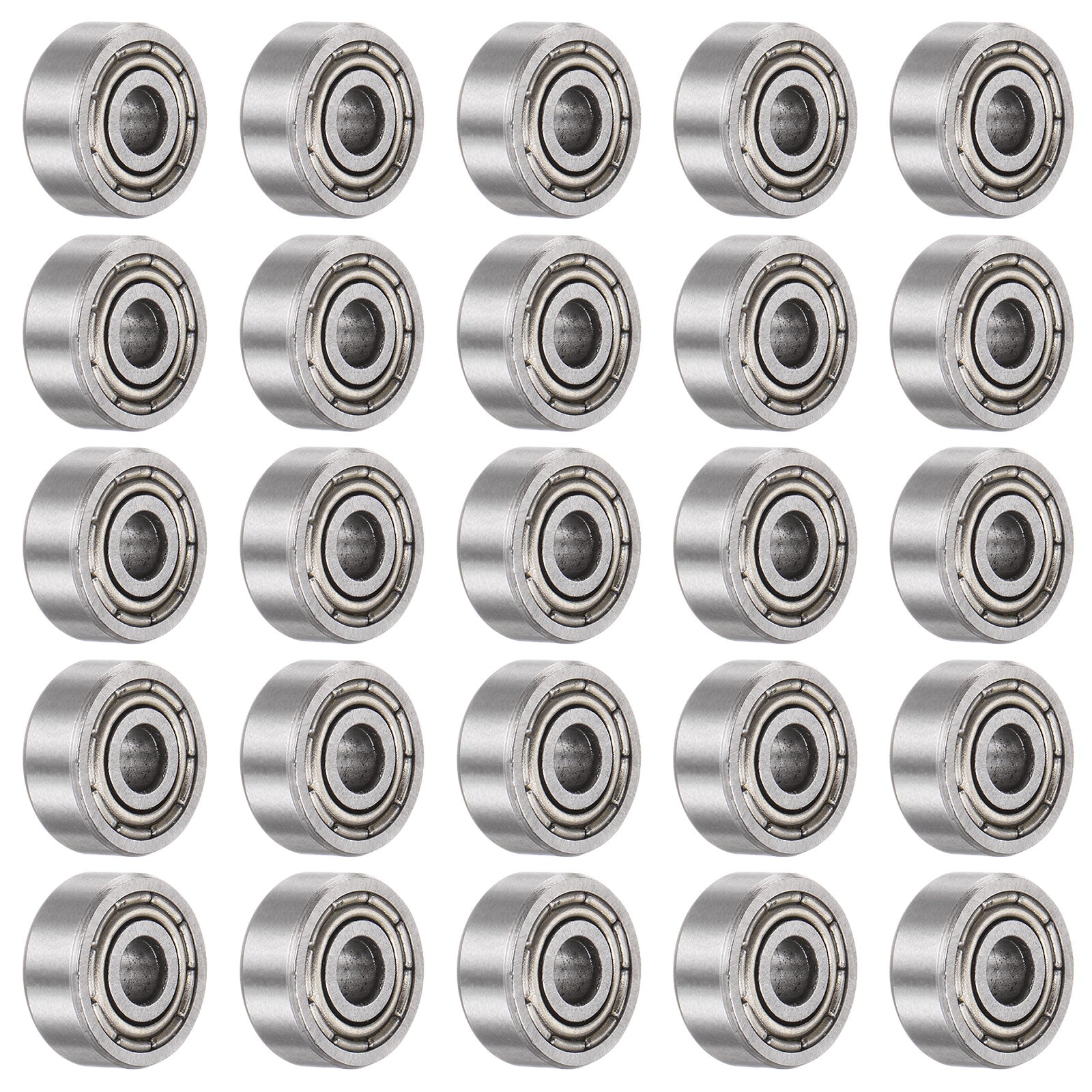 Uxcell 25pcs 623ZZ Ball Bearings 3x10x4mm Carbon Steel Double Shielded ...