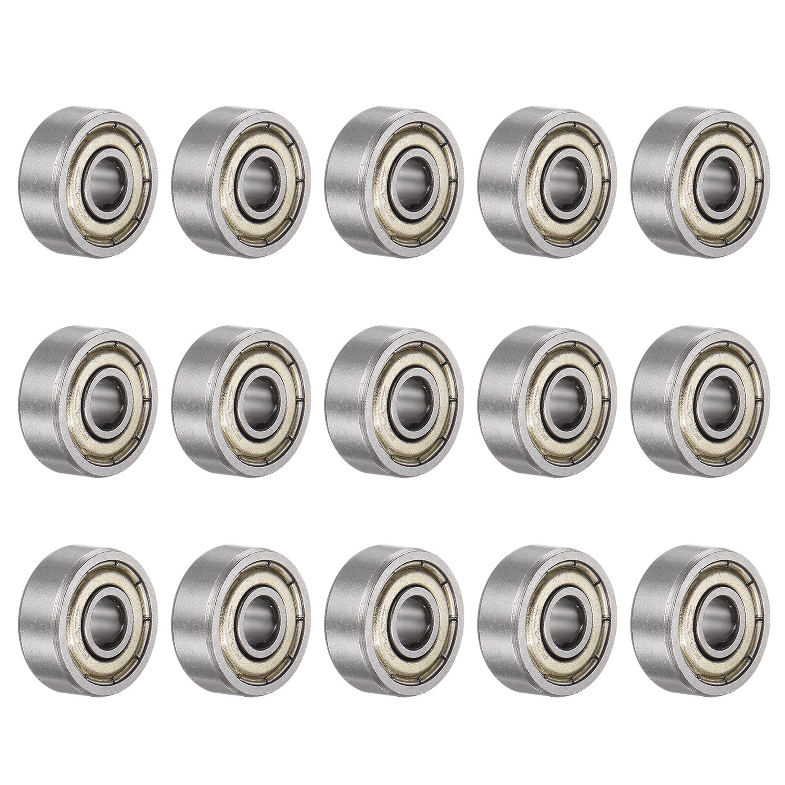 Uxcell 15pcs 624ZZ Ball Bearings 4x13x5mm Carbon Steel Double Shielded ...