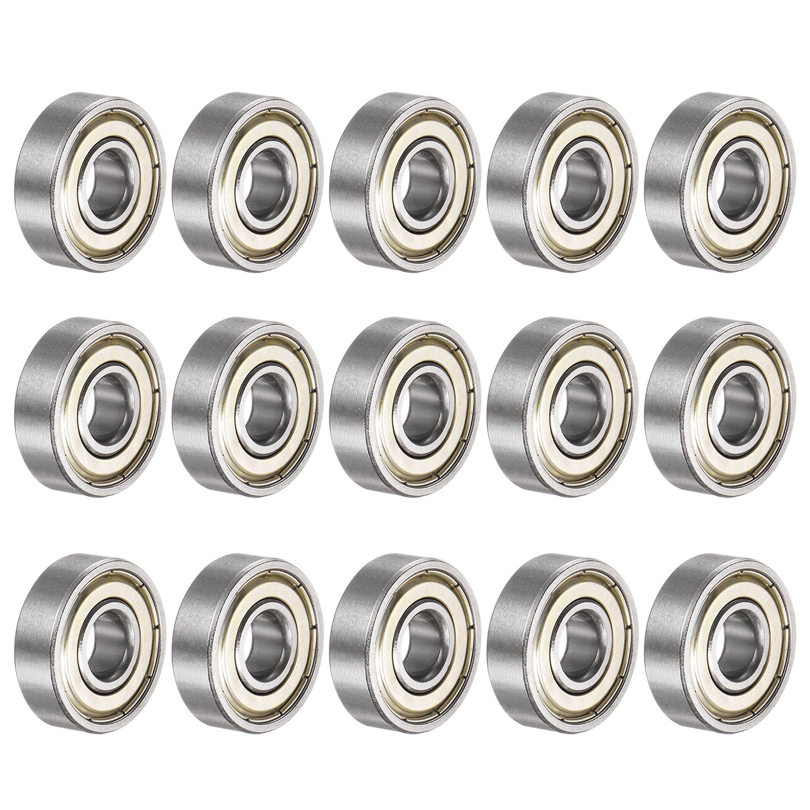 Uxcell 15pcs 629ZZ Ball Bearings 9x26x8mm Carbon Steel Double Shielded ...