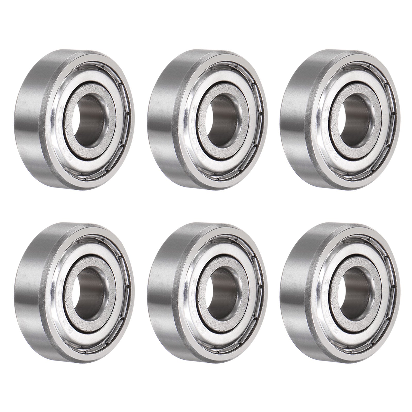 Uxcell 6pcs 6200ZZ Ball Bearings 10x30x9mm Carbon Steel Double Shielded ...